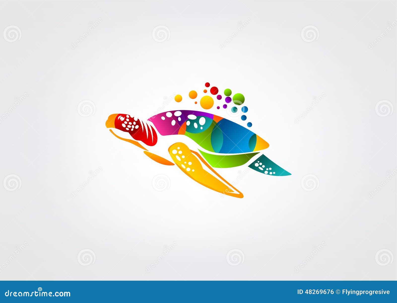 Logo de tortue illustration de vecteur. Illustration du couleur - 48269676