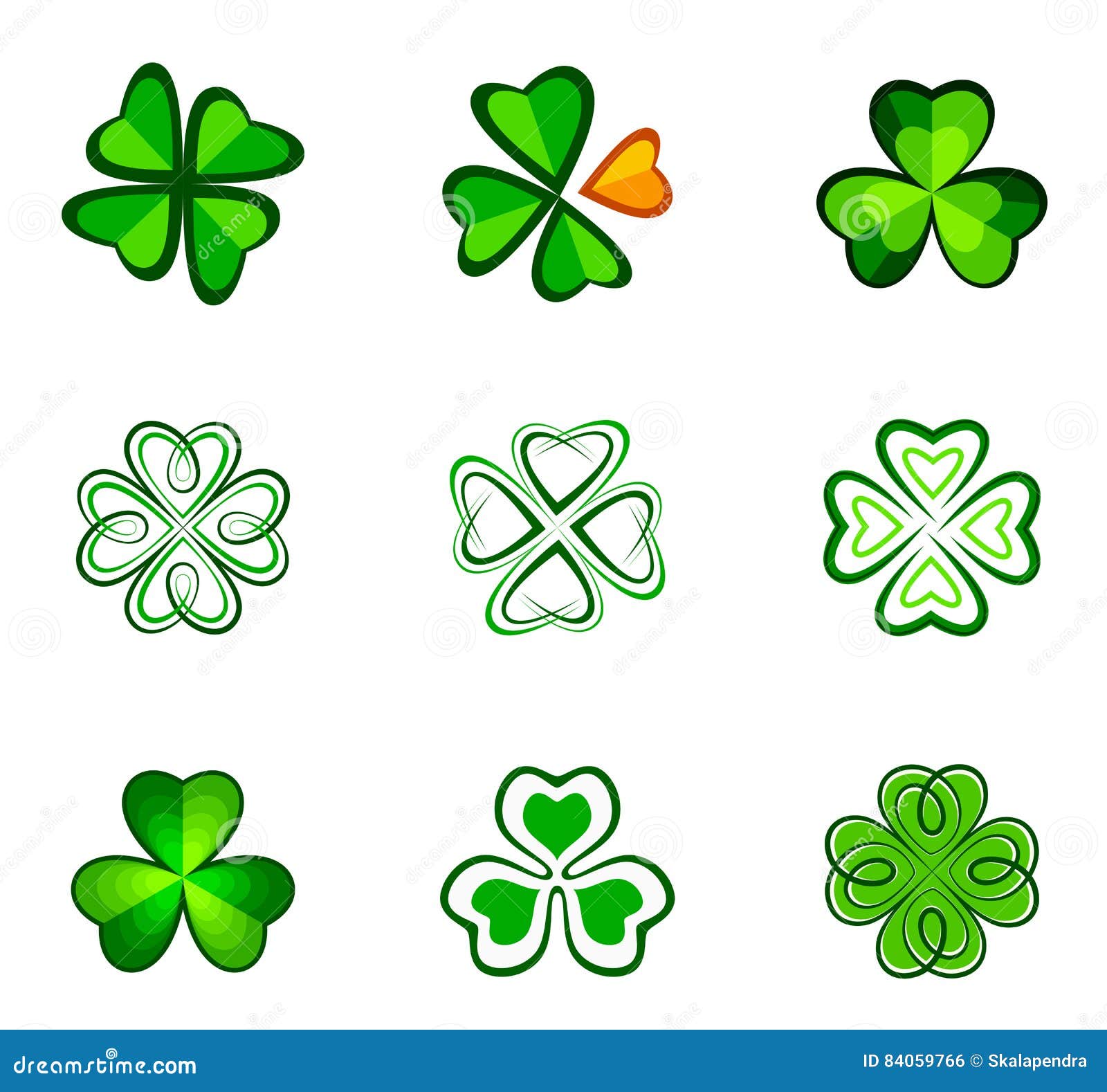 Logo de trèfle illustration de vecteur. Illustration du logo - 84059766