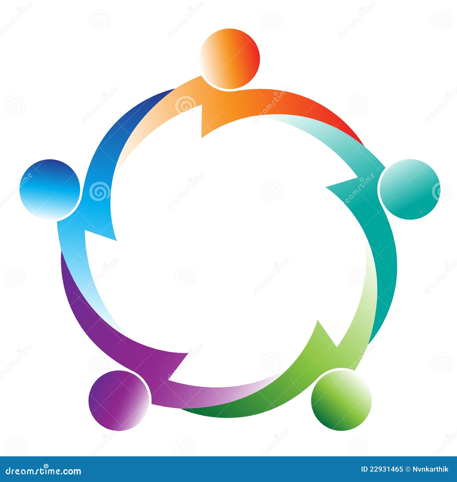 Logo de travail d'équipe illustration de vecteur. Illustration du ...