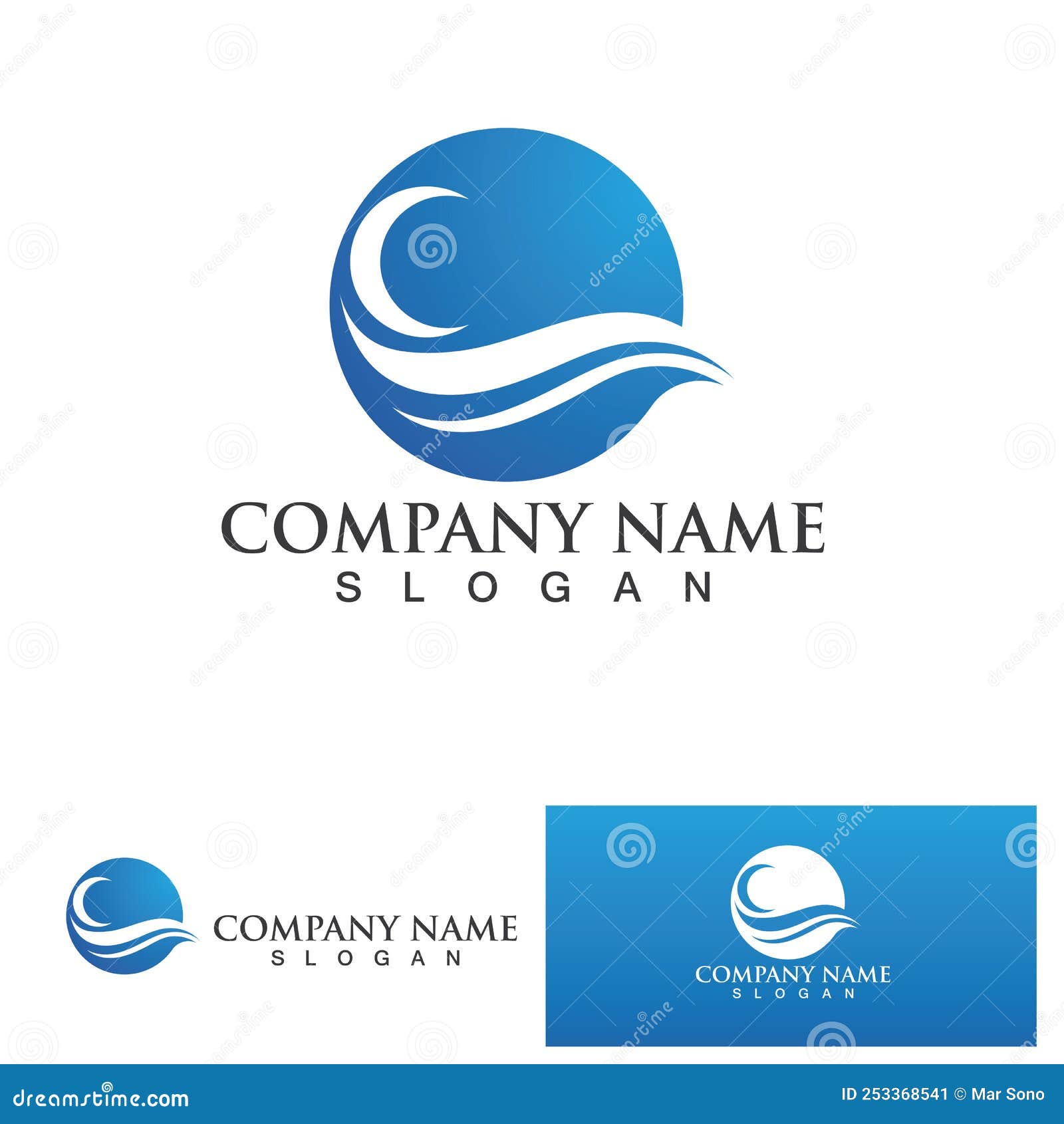 Logo De Vague Plage Et Symbole Vectoriel Illustration de Vecteur ...