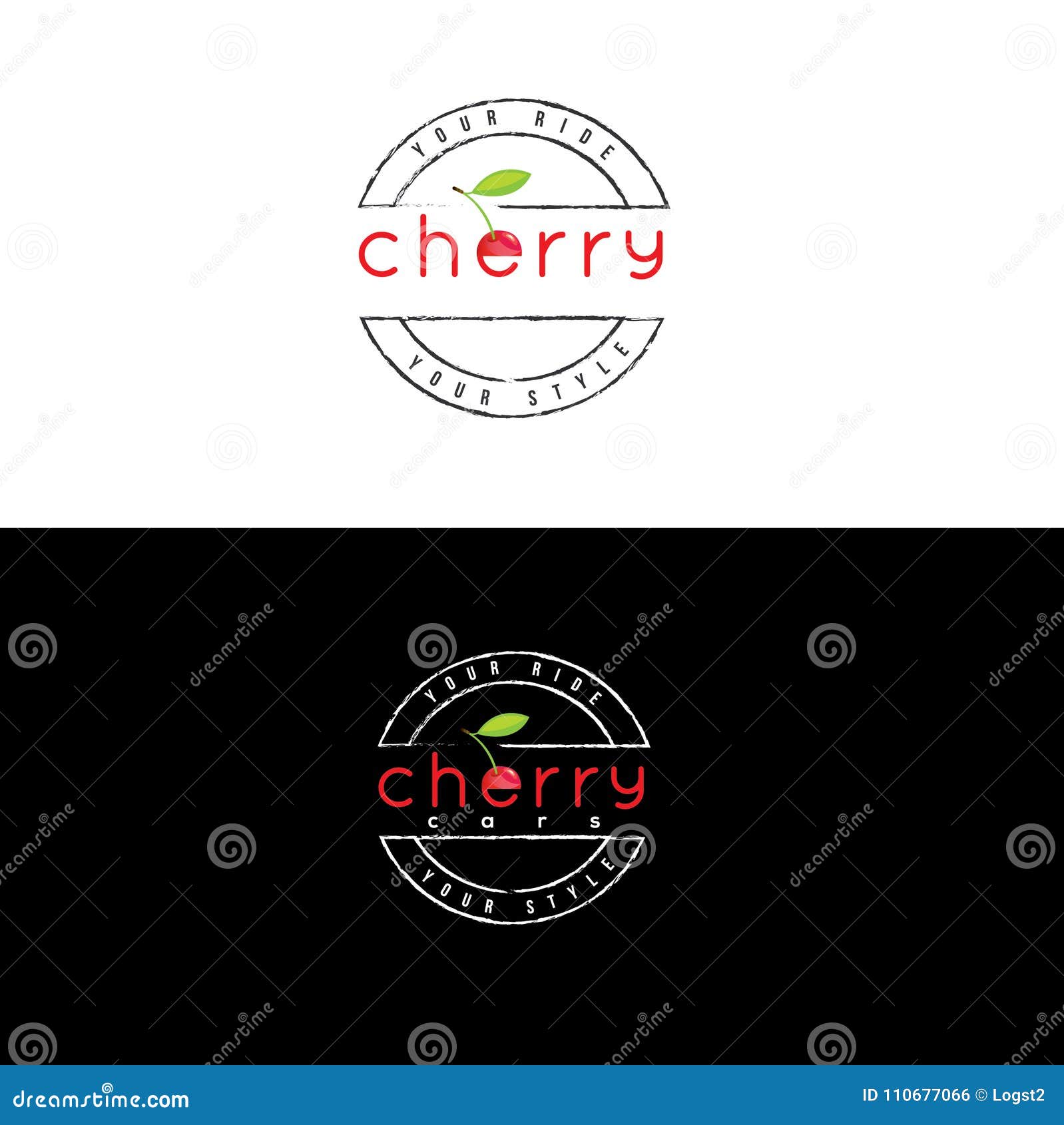 Logo de vecteur de cerise illustration de vecteur. Illustration du ...