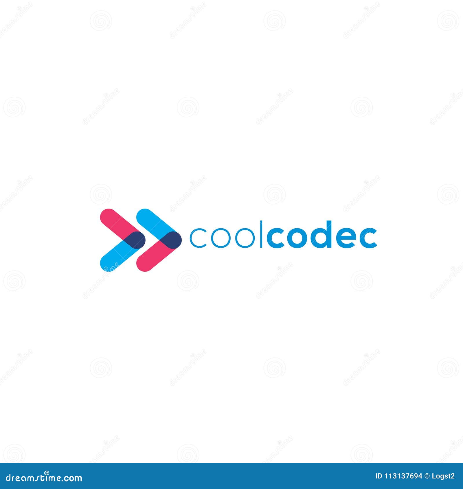 Logo De Vecteur De Codec Logo Visuel Logo De Media Illustration de ...