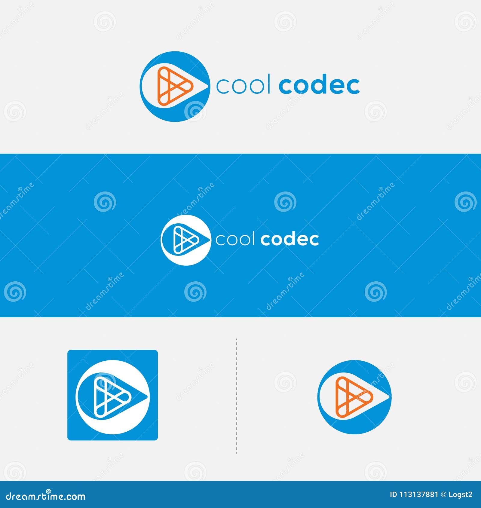Logo De Vecteur De Codec Logo Visuel Logo De Media Illustration de ...