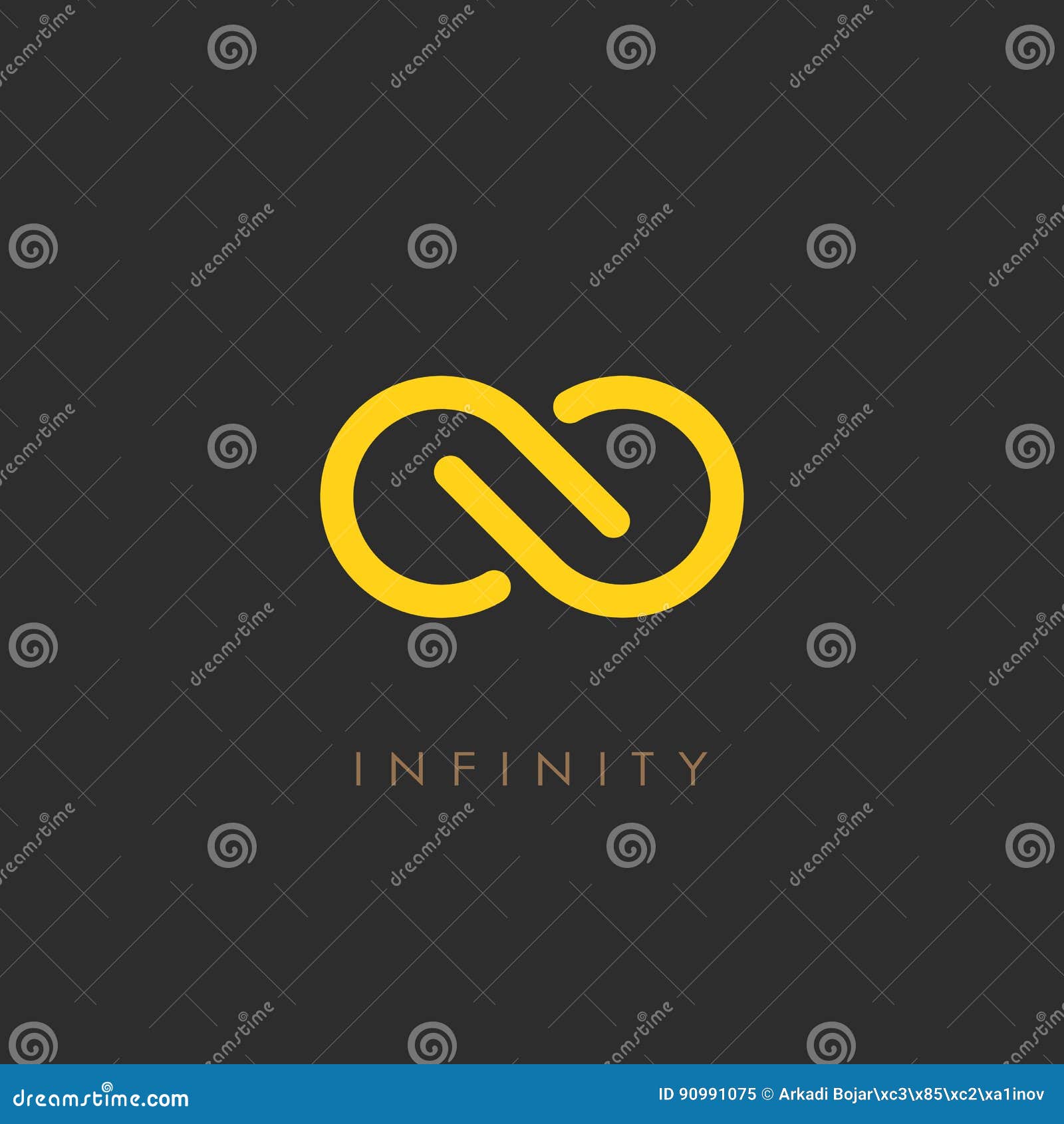 Logo De Vecteur D'infini De Minimalistic Illustration de Vecteur ...