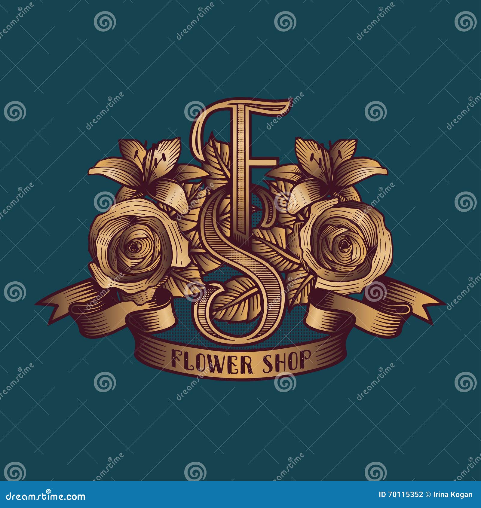 Logo De Vecteur De Fleuriste Illustration de Vecteur - Illustration du ...