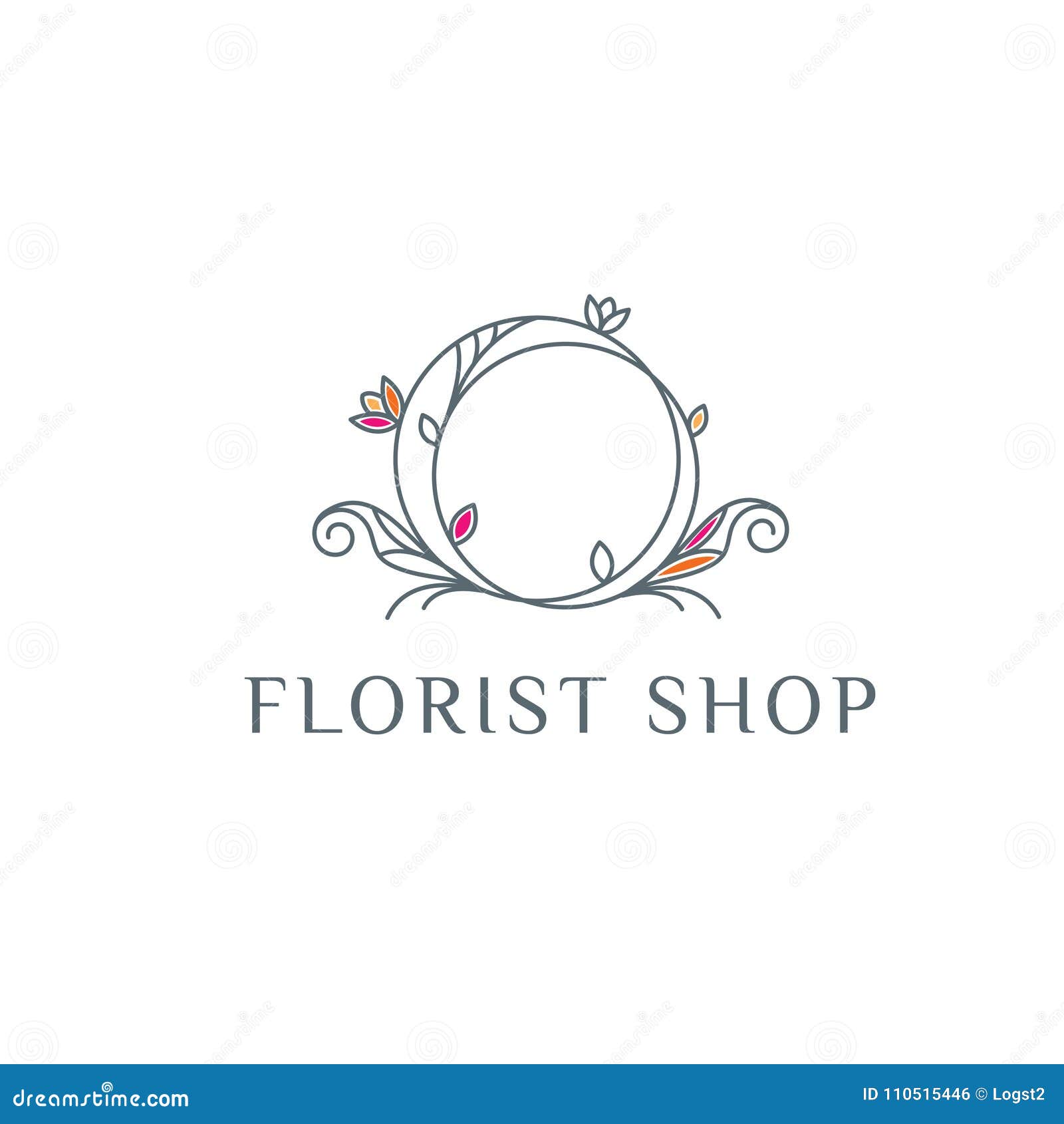 Logo De Vecteur De Fleuriste Illustration de Vecteur - Illustration du ...