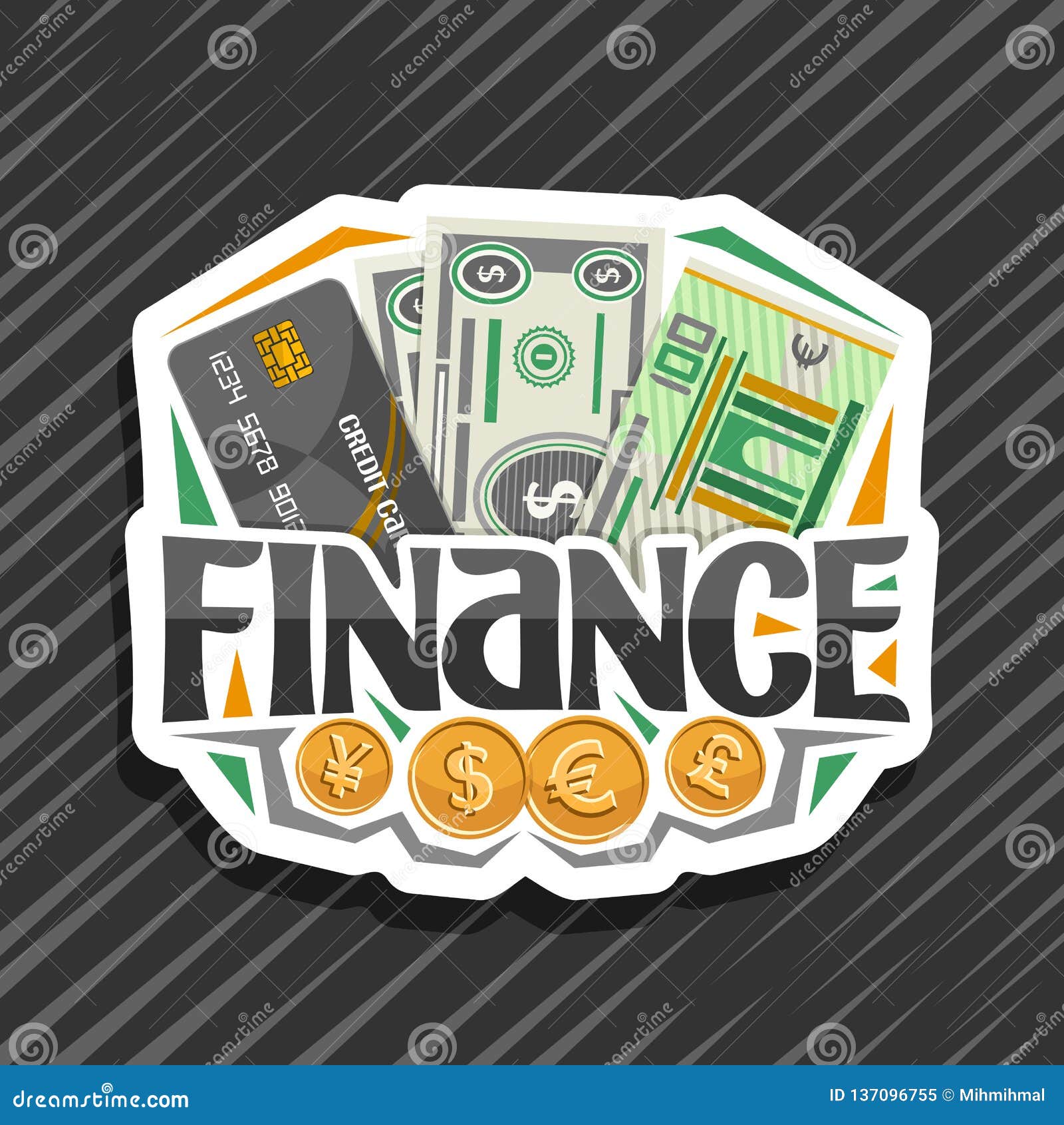 Logo De Vecteur Pour Des Finances Illustration de Vecteur ...