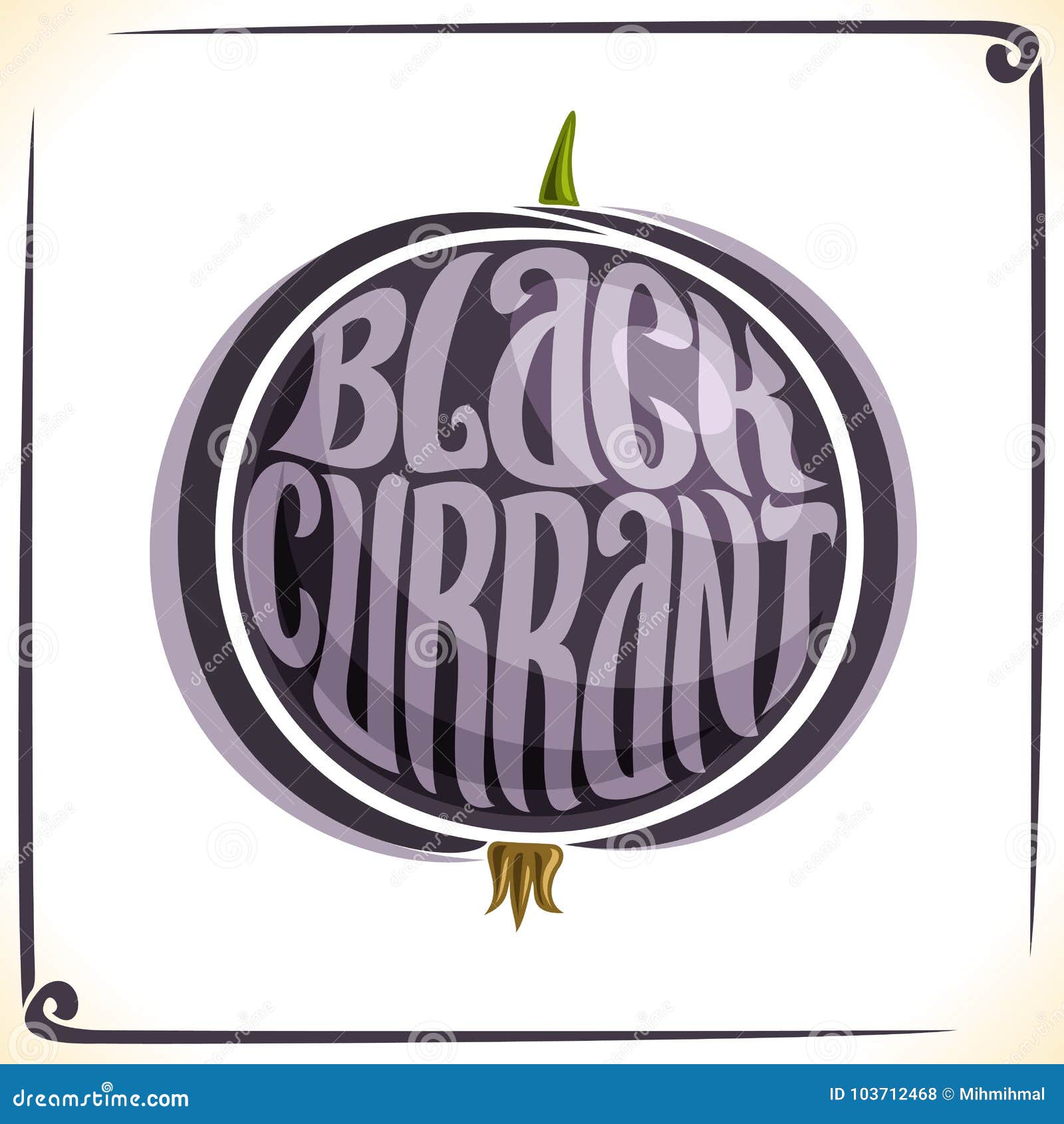 Logo De Vecteur Pour Le Cassis Illustration de Vecteur - Illustration ...