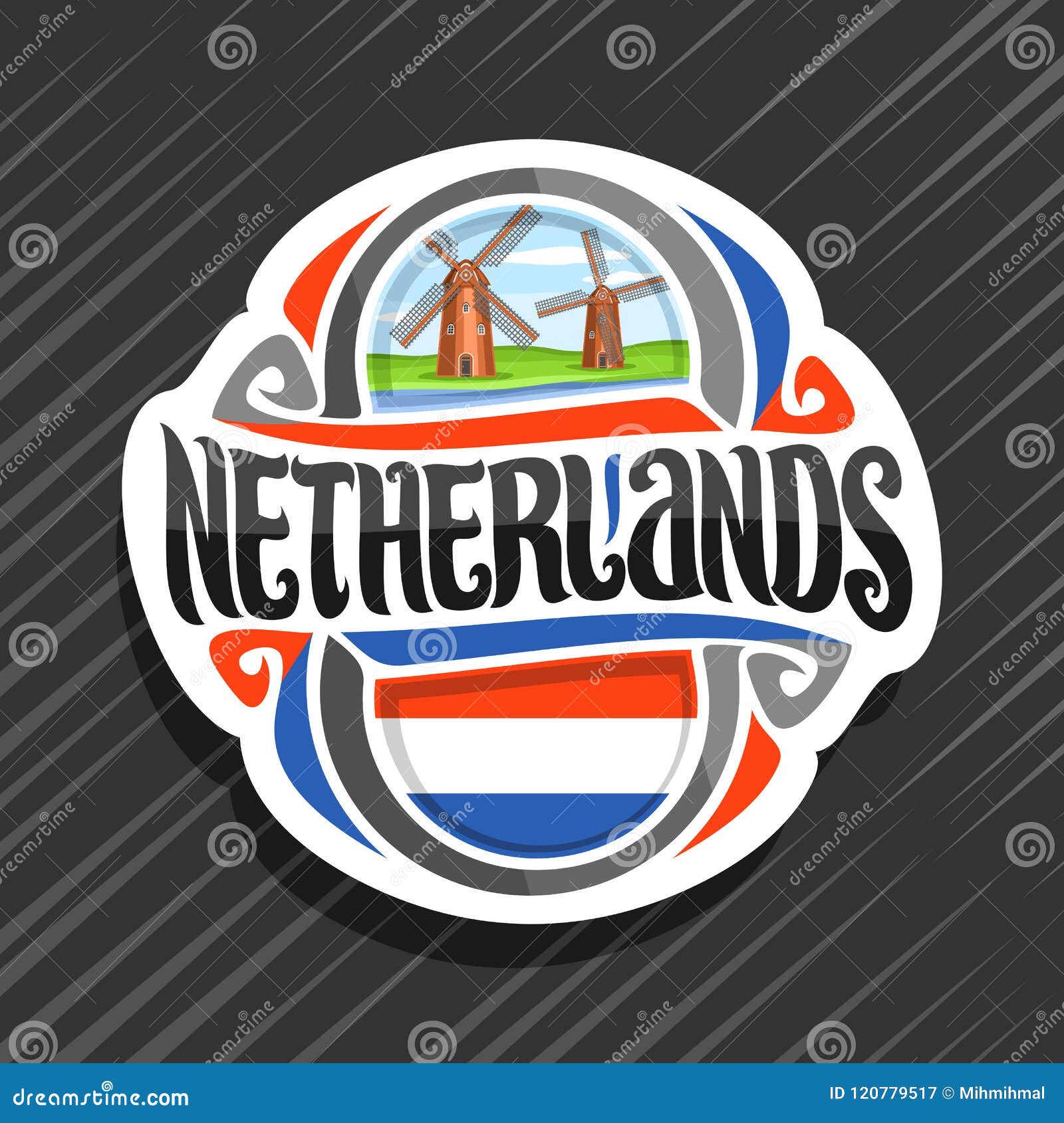 Logo De Vecteur Pour Les Pays-Bas Illustration de Vecteur ...