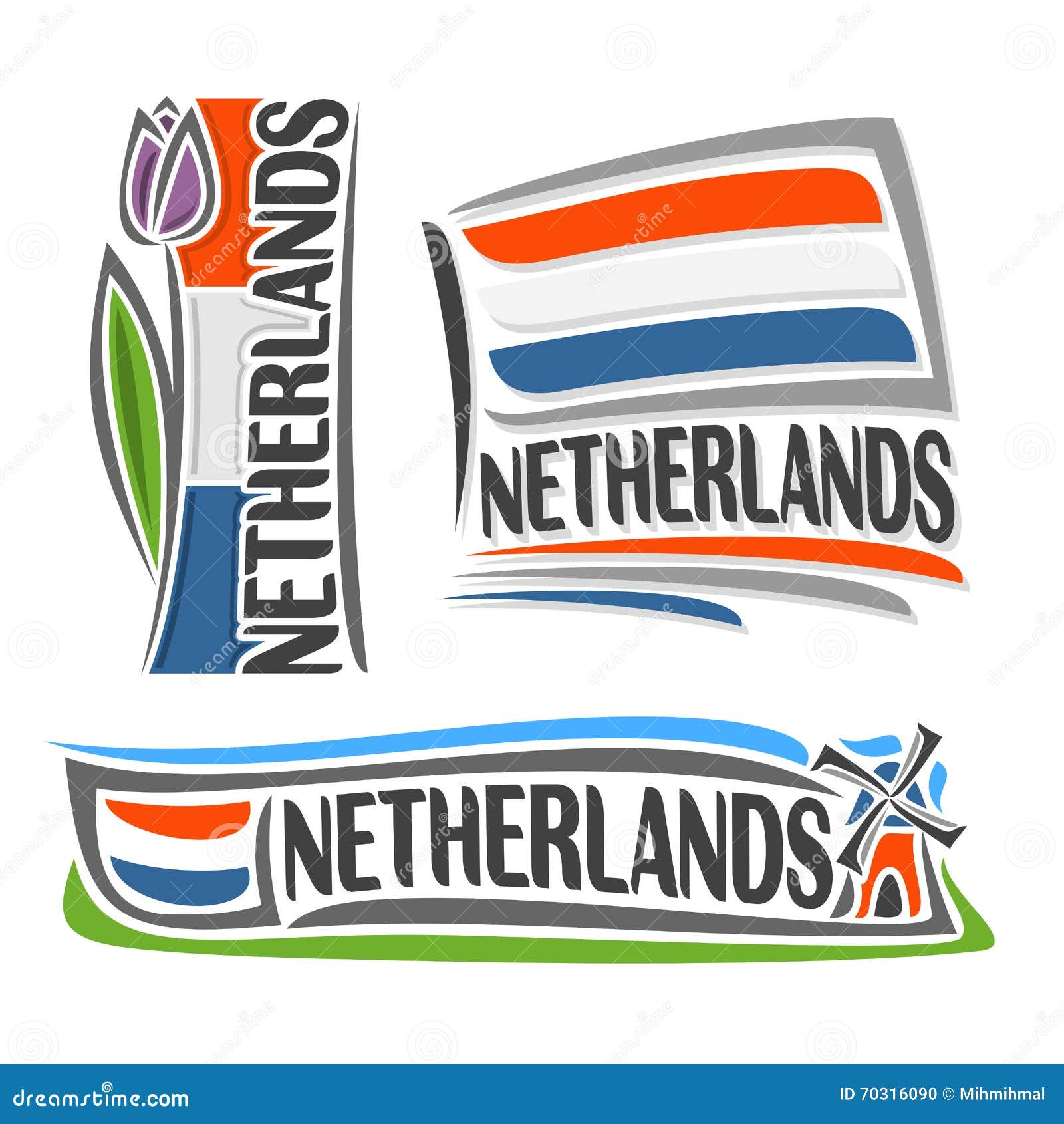 Logo De Vecteur Pour Les Pays-Bas Illustration de Vecteur ...