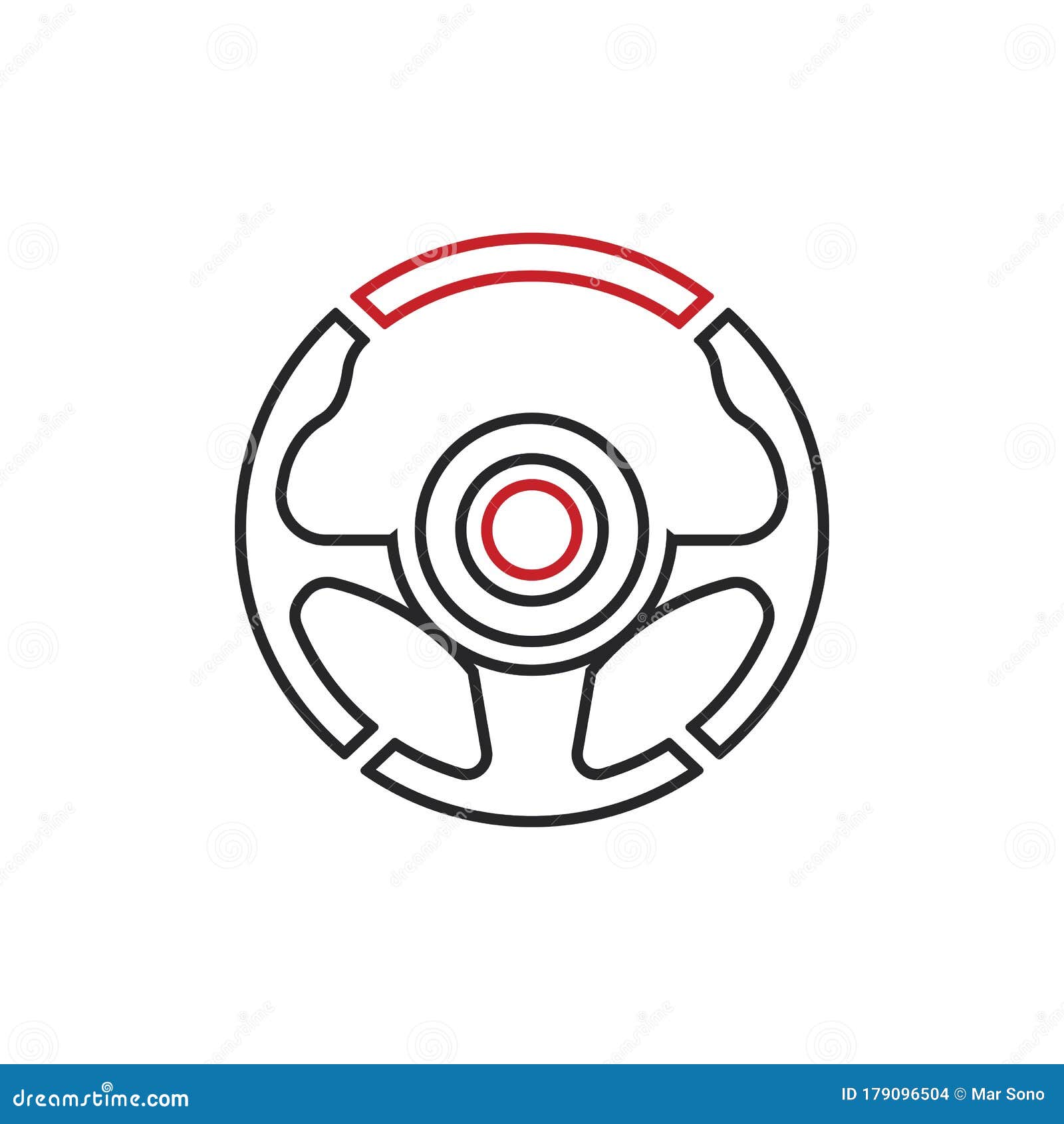 Logo de vecteur de volant illustration de vecteur. Illustration du ...