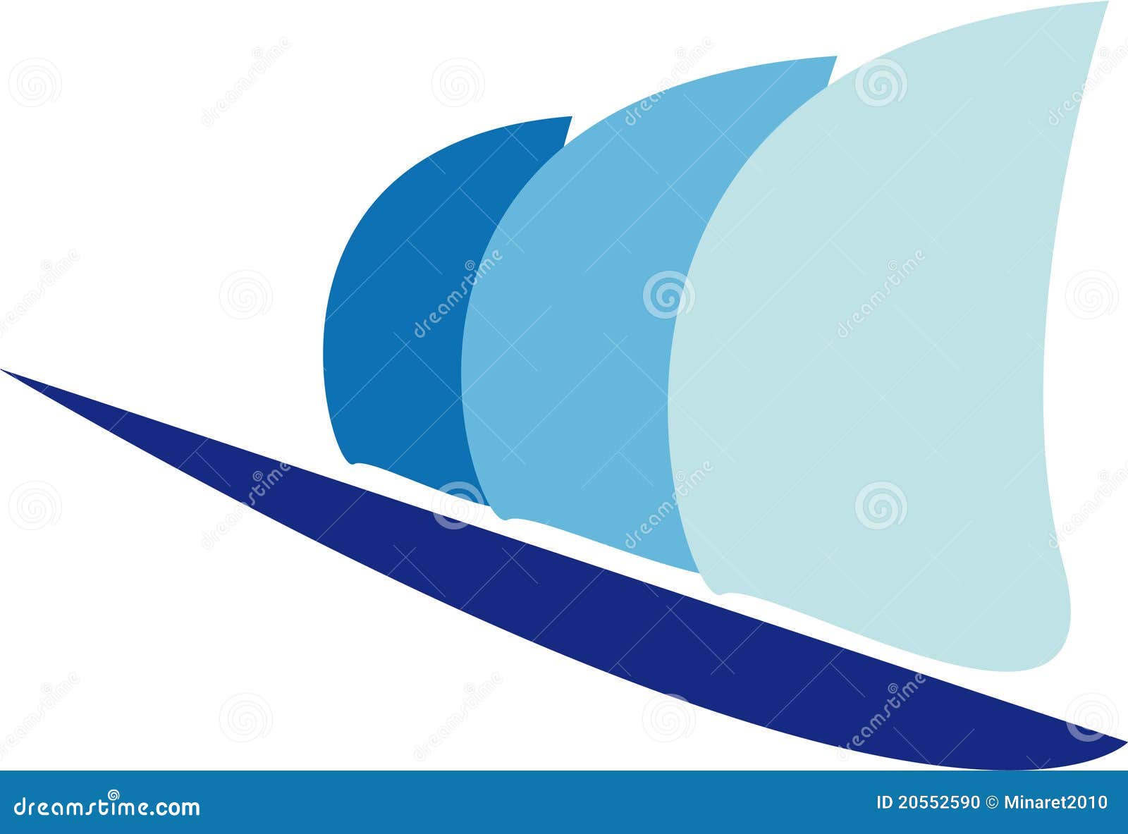 Logo de voile illustration de vecteur. Illustration of espace - 20552590