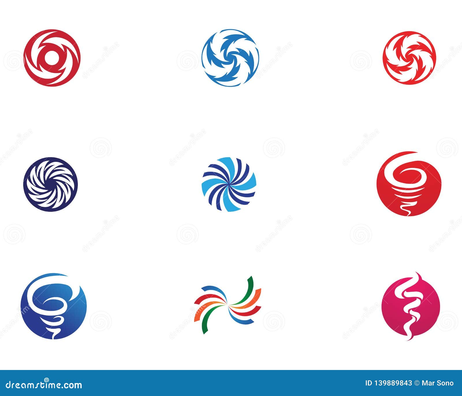 Logo De Vortex Et Vecteur De Symbole Illustration de Vecteur ...