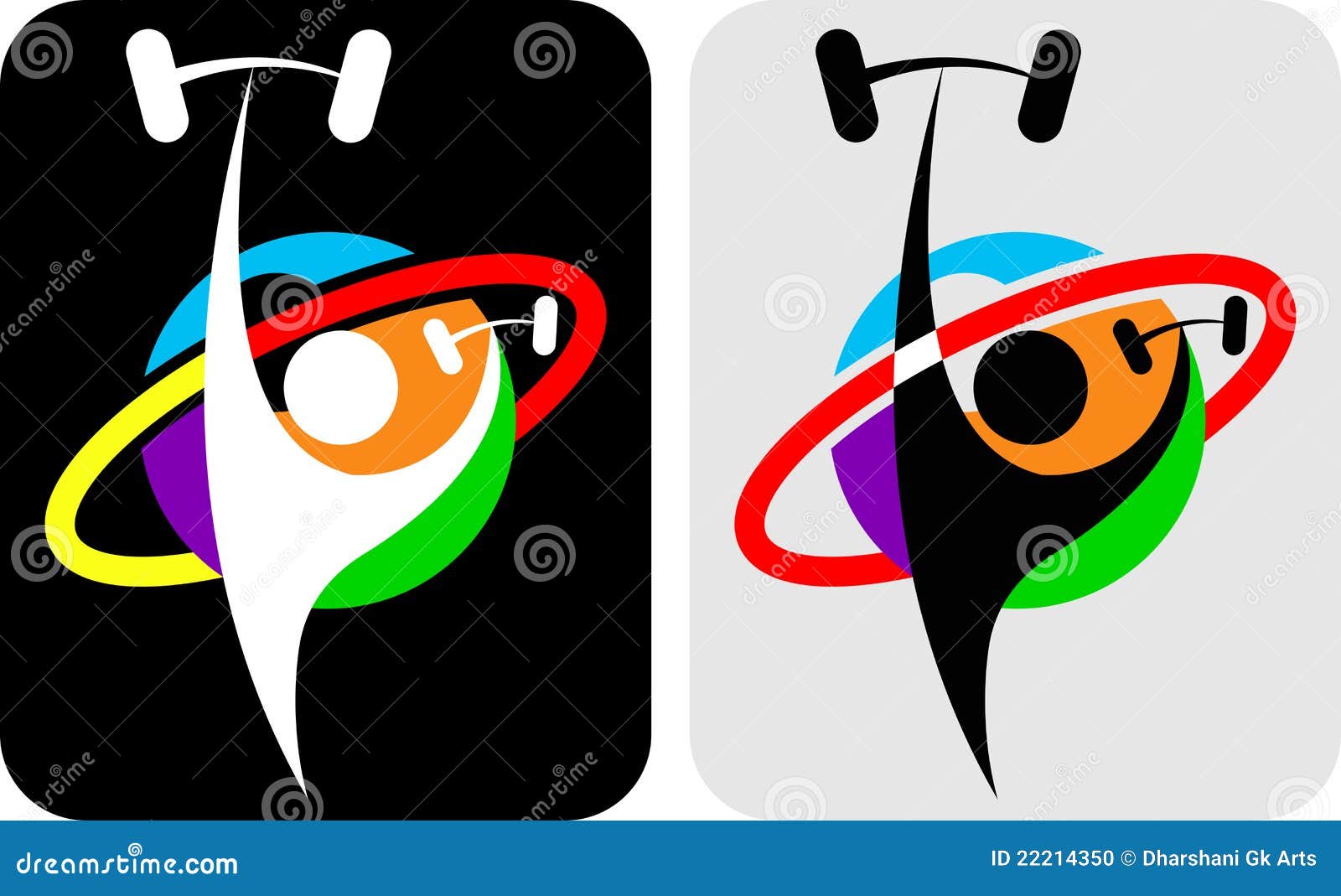 Logo de Weightlifting illustration de vecteur. Illustration du énergie ...