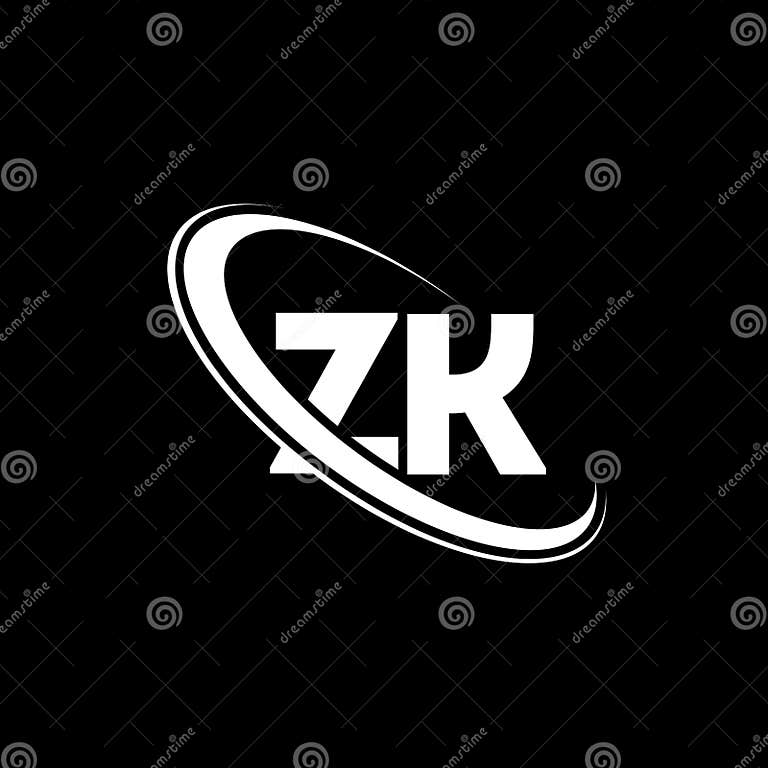 Logo De Zk Diseño Z K Letra Blanca Zk Diseño Del Logotipo De La Letra K