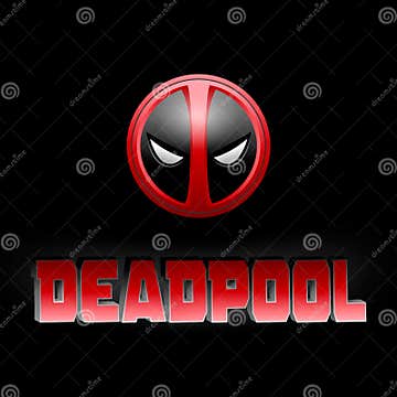Logo Deadpool editorial photo. Illustration of hero - 144205291