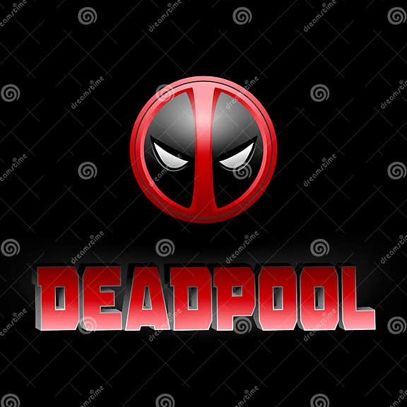 Logo Deadpool editorial photo. Illustration of hero - 144205291