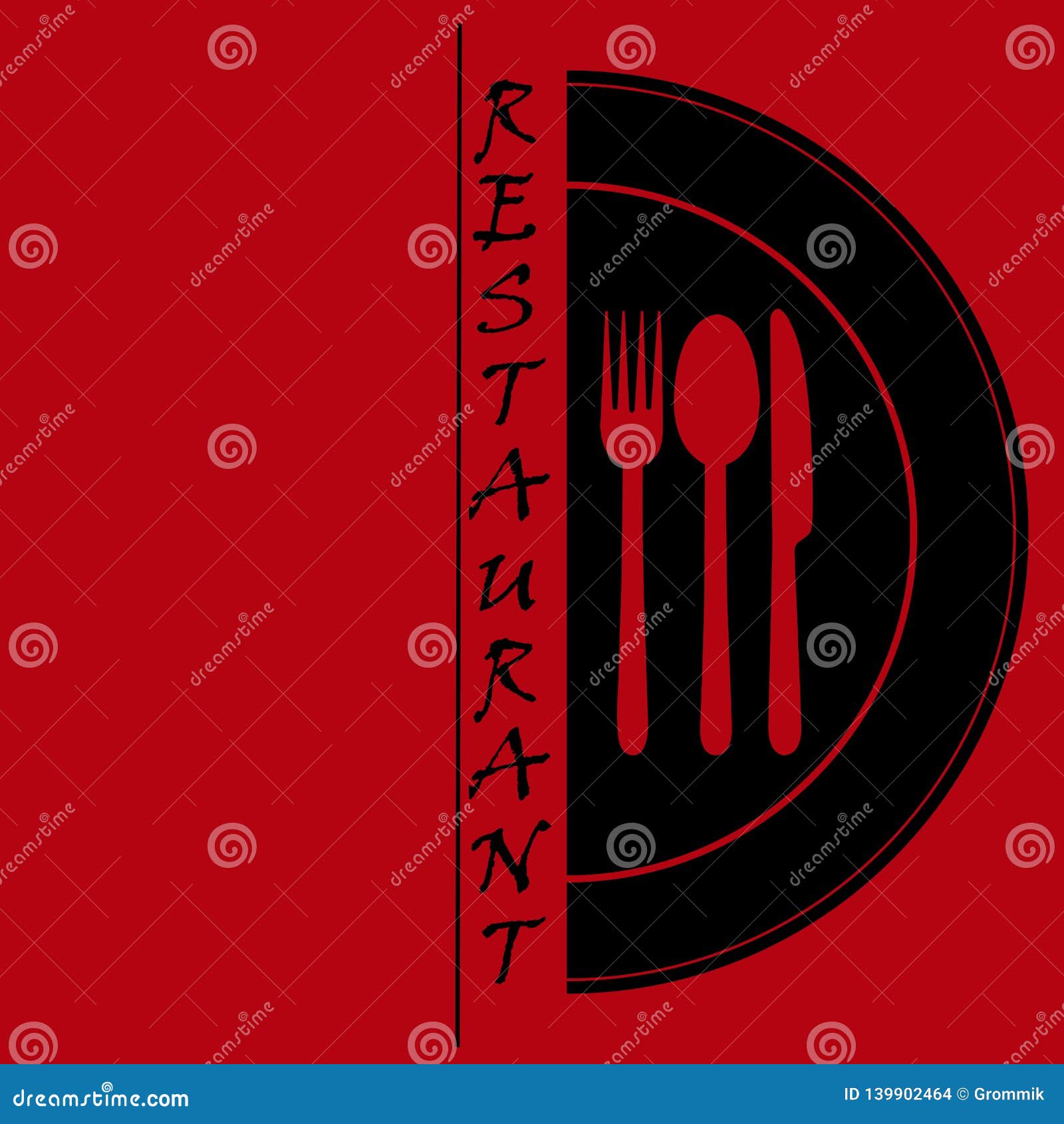 Logo for Catering or Gastroservice Restaurant Menu Design Stock Vector ...
