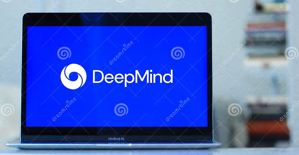 Logo of Deepmind, a Google AI Division that is the Creator of AlphaFold ...