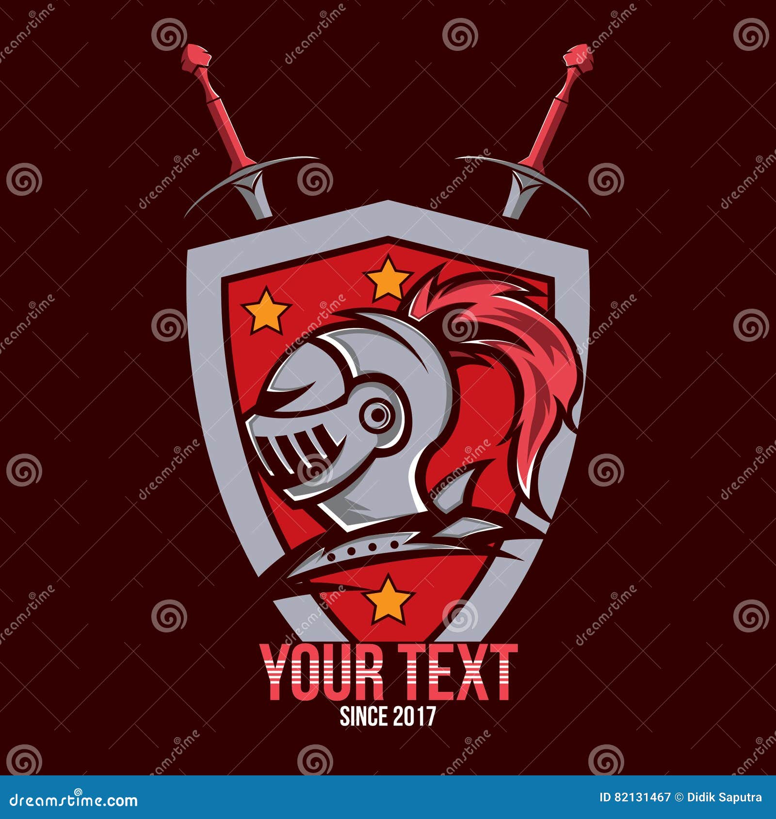 Logo Del Cavaliere, Logo Classico Illustrazione Vettoriale ...