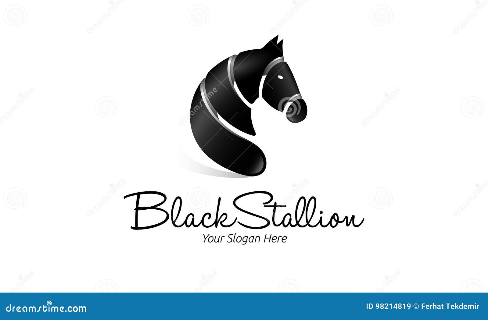 Logo del cavallo illustrazione vettoriale. Illustrazione di animale ...