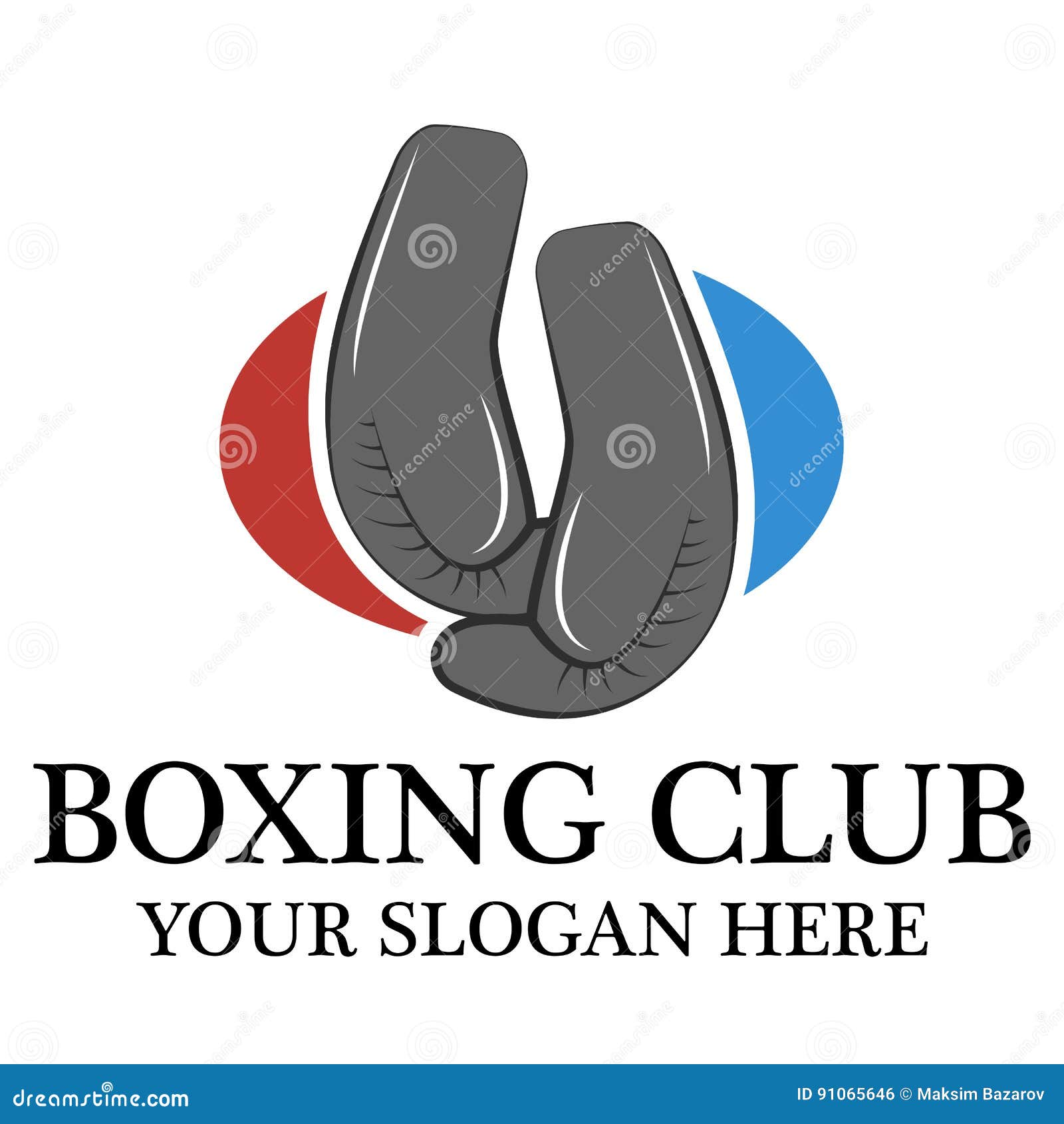 Logo del club di pugilato illustrazione vettoriale. Illustrazione di ...