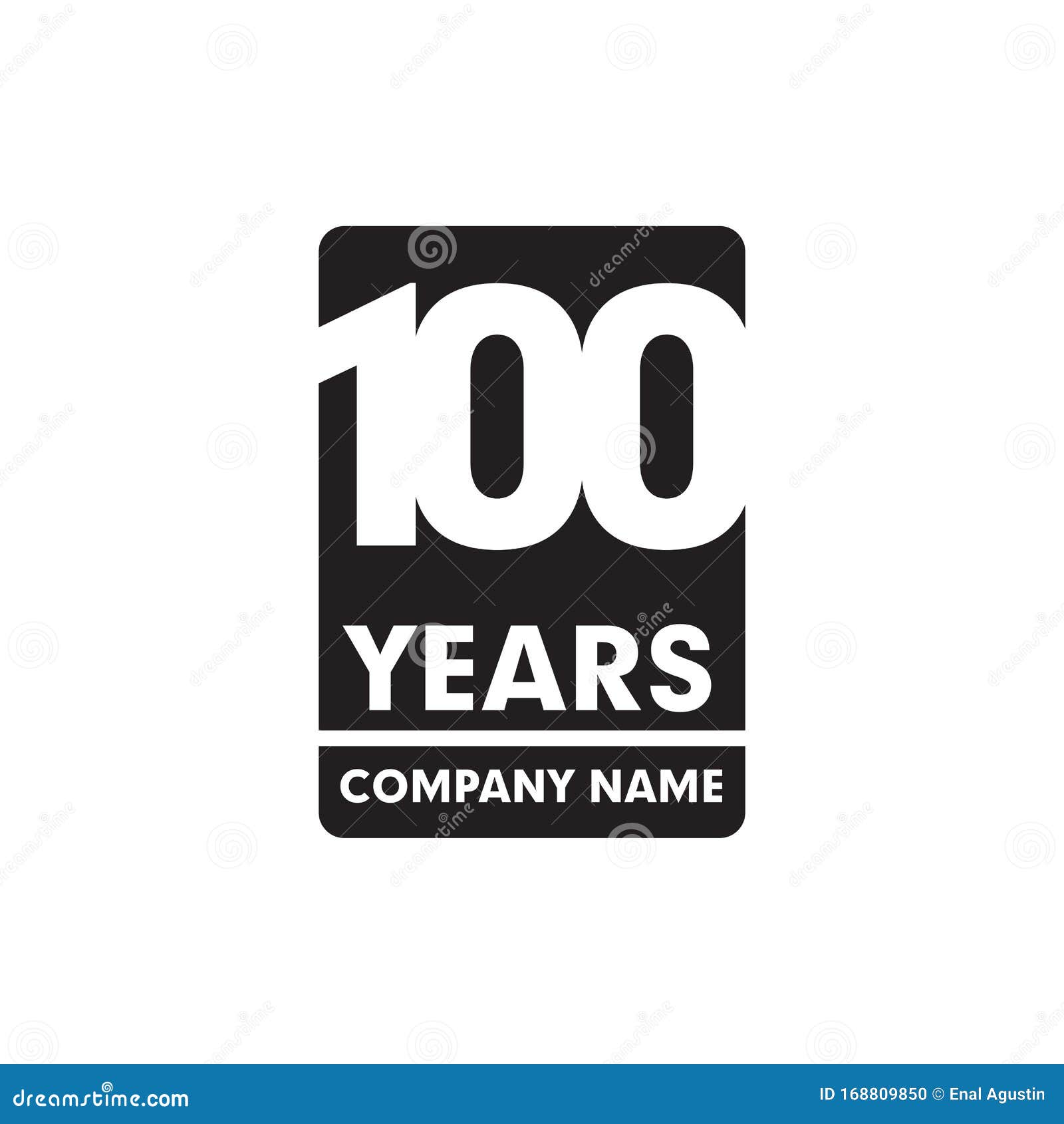 Logo Del Emblema Del Centenario Ilustración del Vector - Ilustración de ...