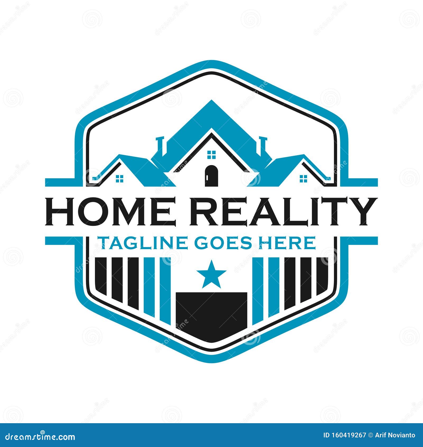 Logo del emblema del hogar ilustración del vector. Ilustración de ...