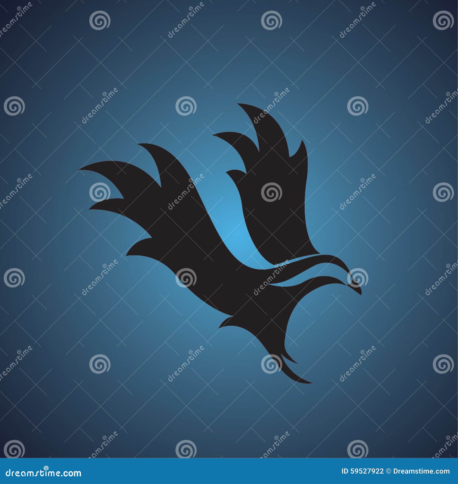 Logo del falco illustrazione vettoriale. Illustrazione di marchio ...