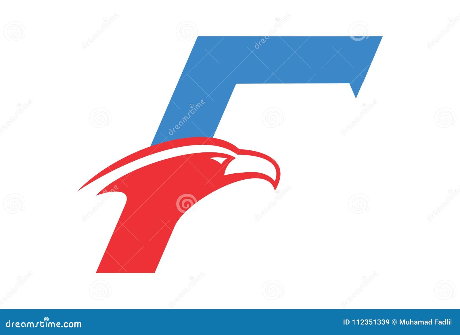Logo Del Falco Della Lettera F Illustrazione Vettoriale - Illustrazione ...