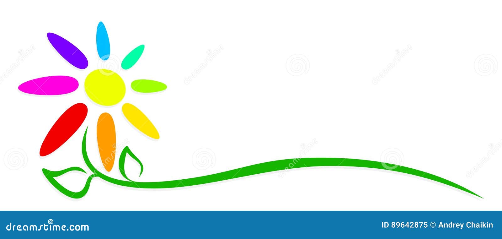 Logo del fiore illustrazione vettoriale. Illustrazione di fiore - 89642875