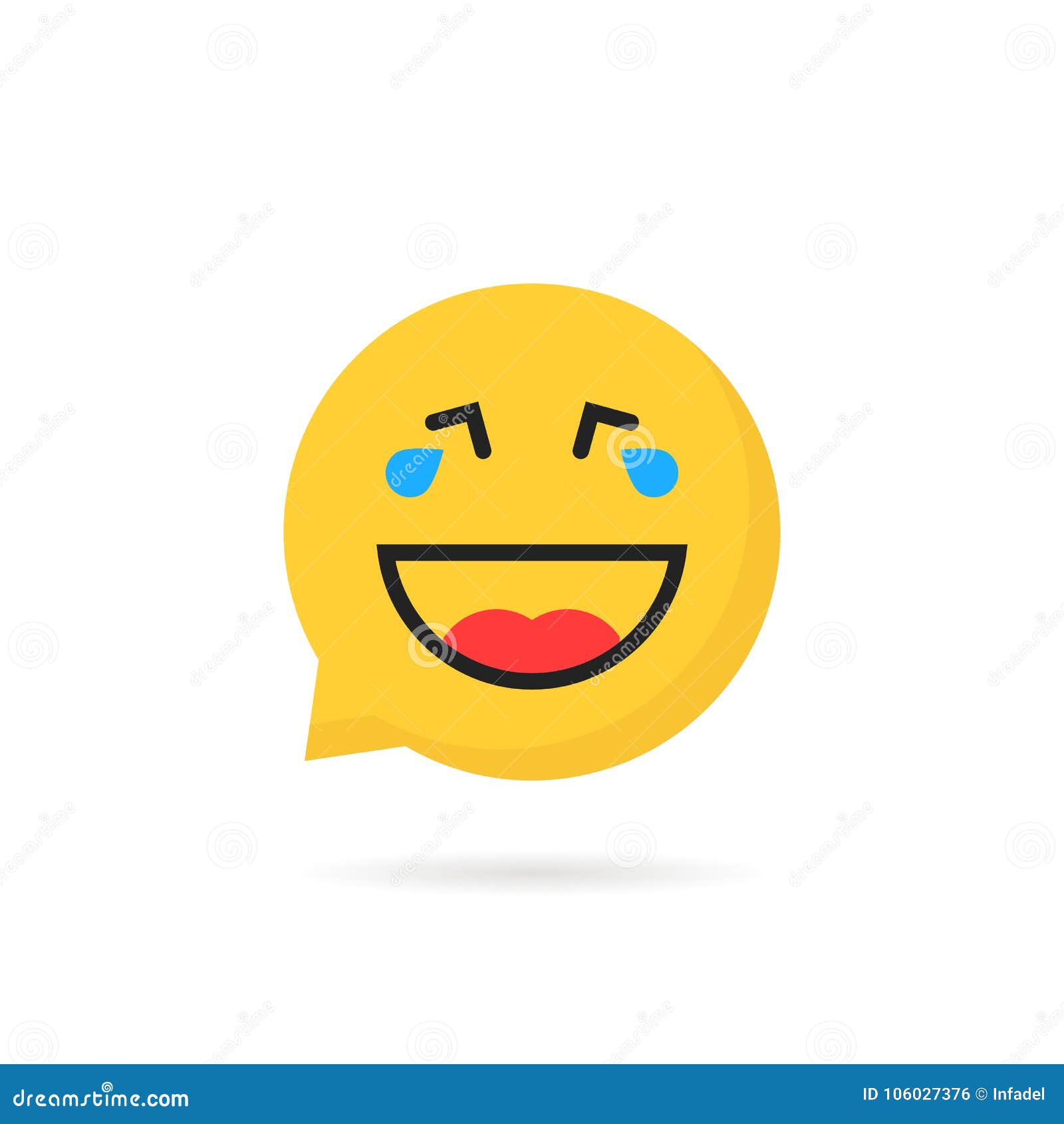 Logo Del Fumetto Di Risata E Di Grido Illustrazione Vettoriale ...