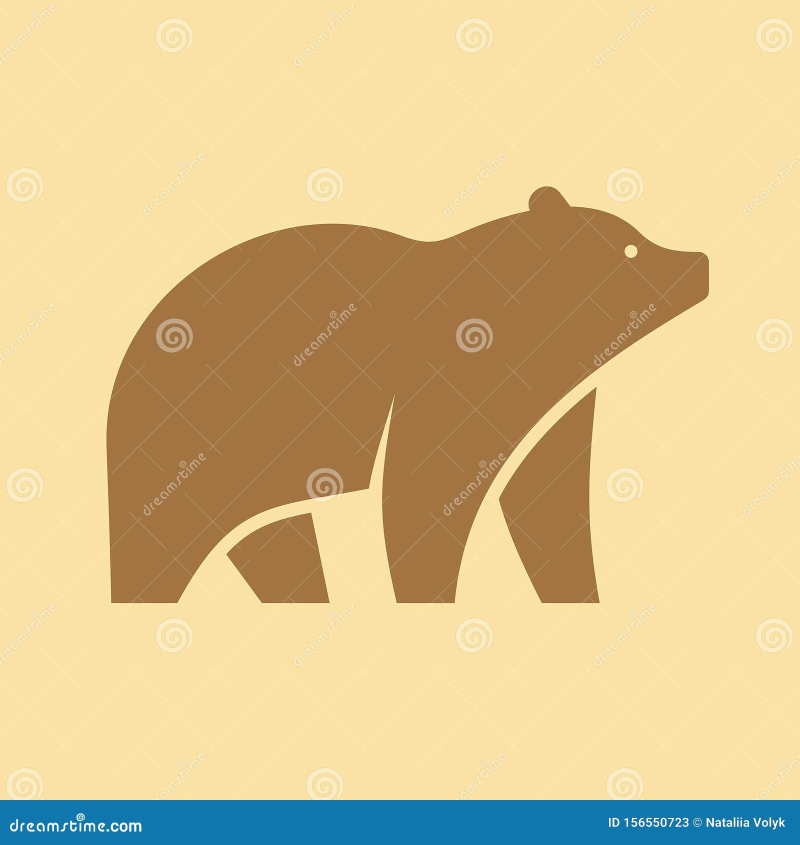 Logo del oso ilustración del vector. Ilustración de aislado - 156550723