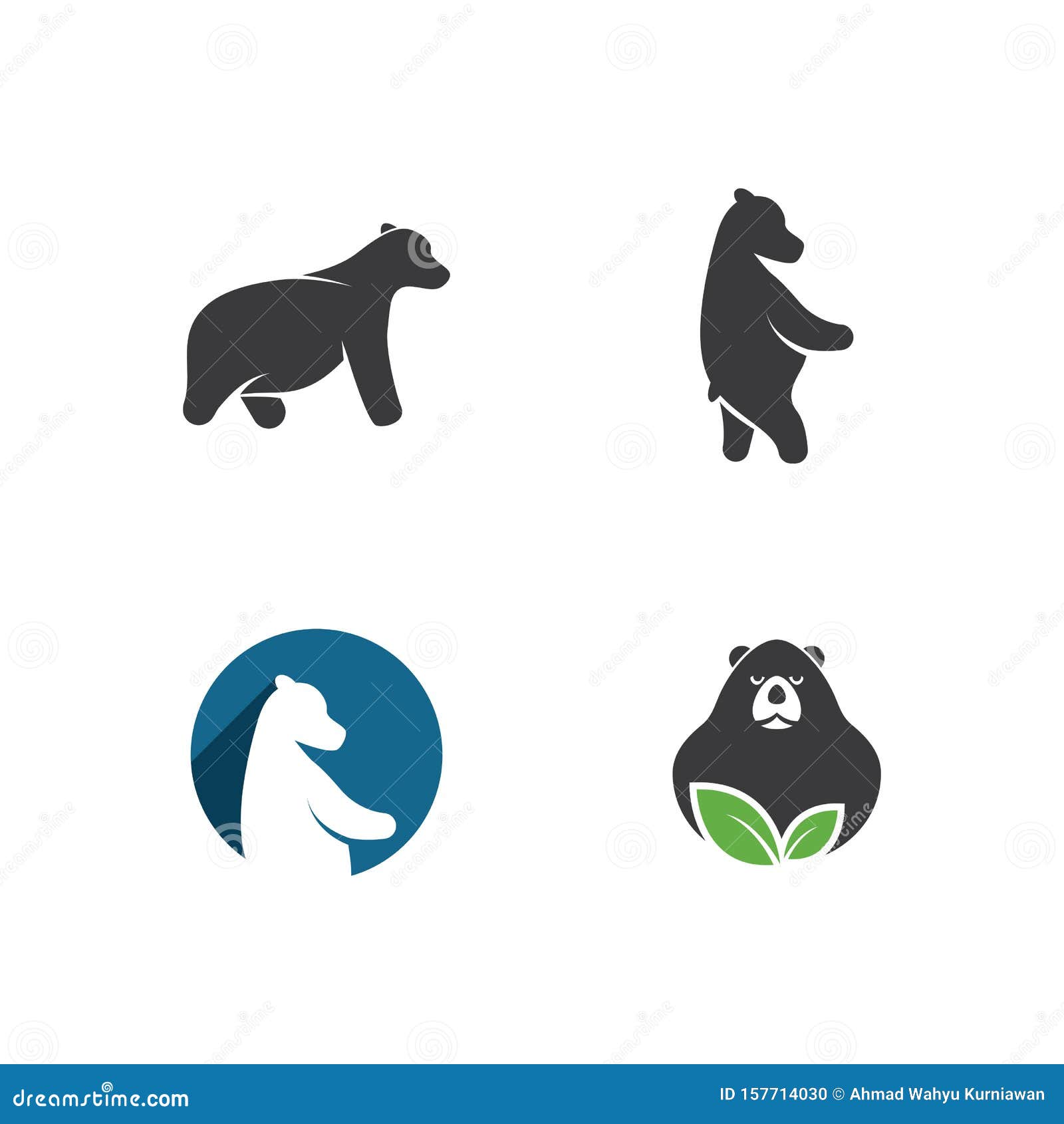 Logo del oso ilustración del vector. Ilustración de emblema - 157714030