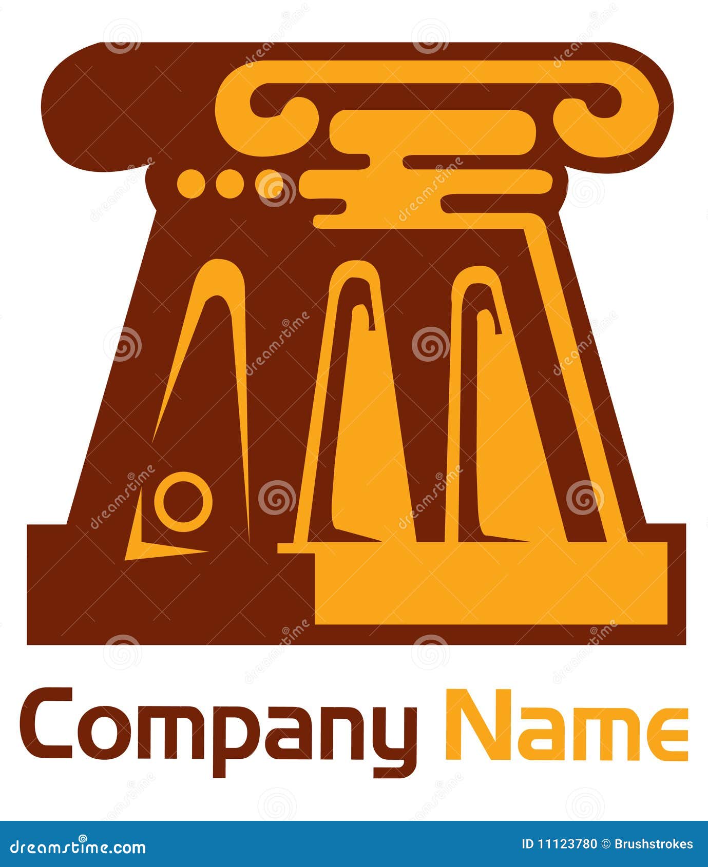 Logo del pilar stock de ilustración. Ilustración de corporate - 11123780