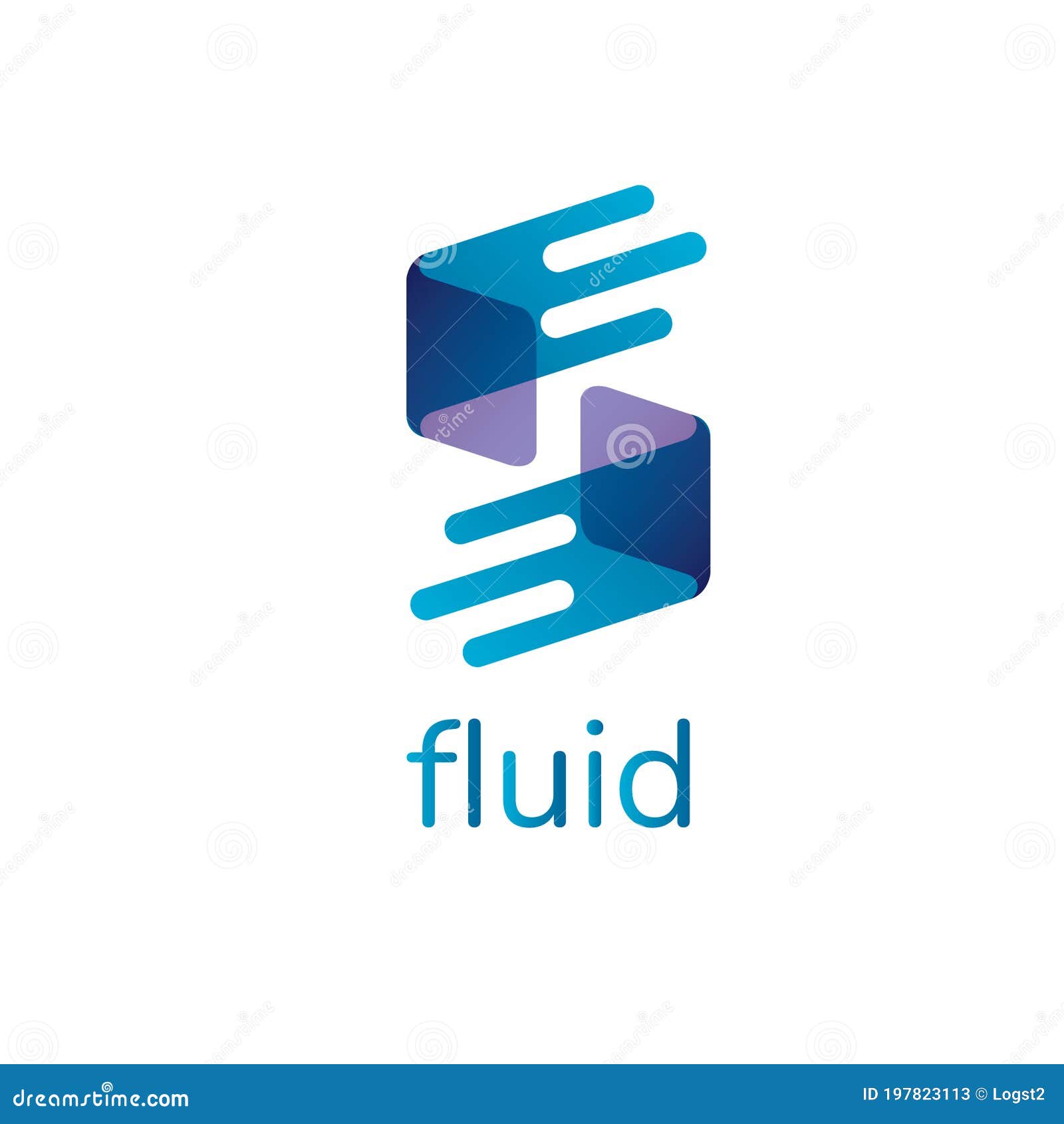 Logo Del Vector Fluido Icono De Fluido Vector Ilustración del Vector ...