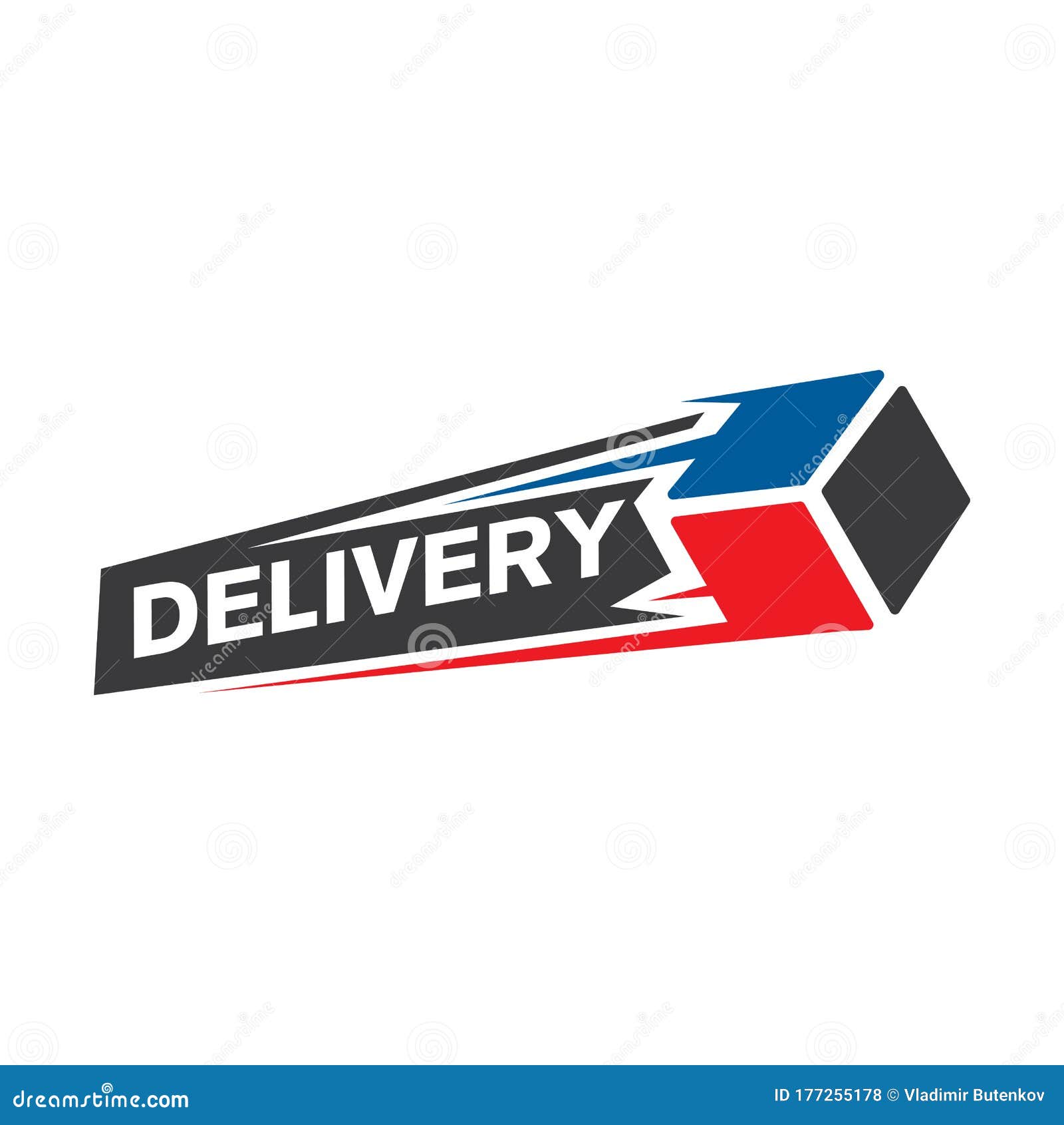 Logo for Delivery and Transportation of Parcels Stock Illustration ...