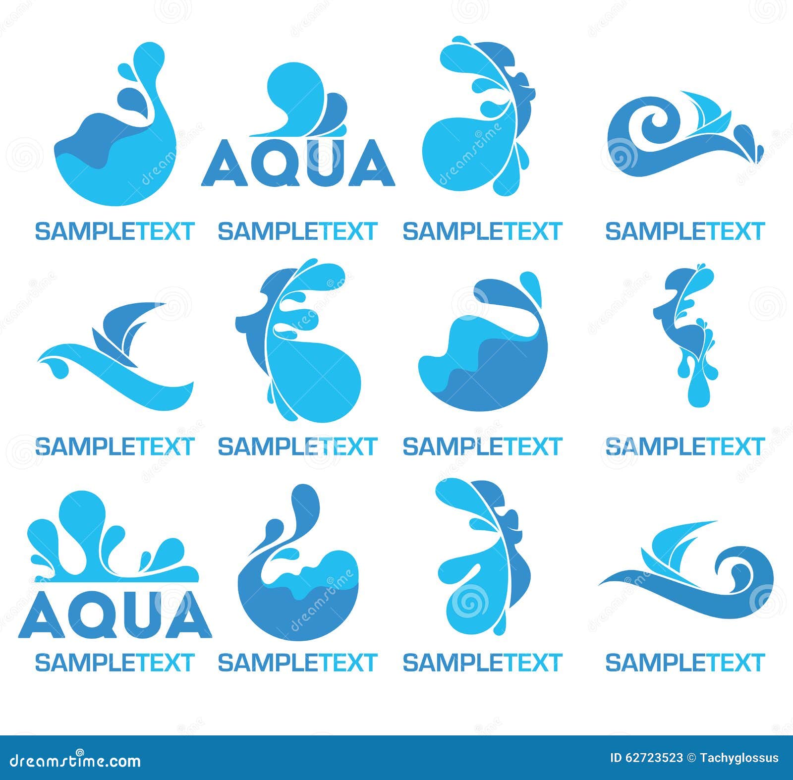 Logo dell'acqua illustrazione vettoriale. Illustrazione di corpo - 62723523