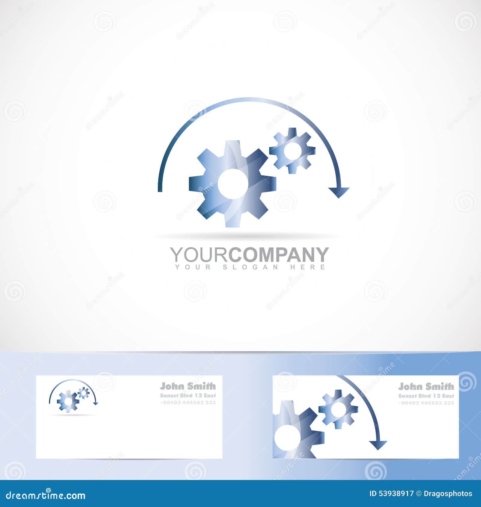 Logo dell'ingranaggio illustrazione vettoriale. Illustrazione di figura ...