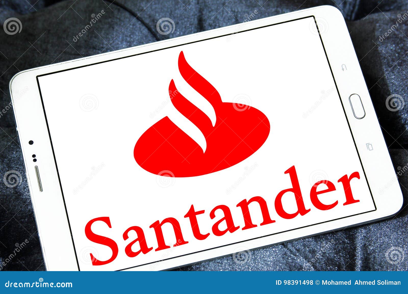 Logo Della Banca Di Santander Fotografia Stock Editoriale - Immagine di mobile, capitale: 98391498