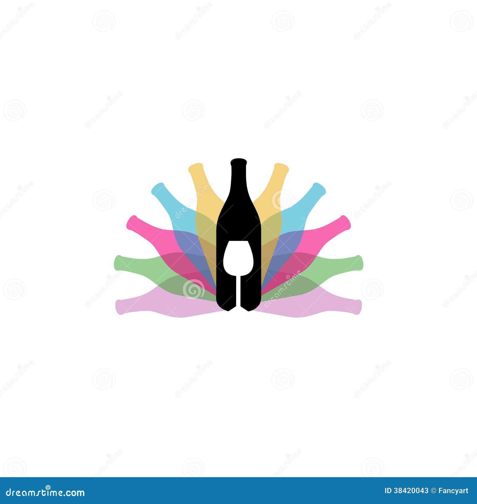 Logo Della Bevanda Di Vetro E Della Bottiglia Illustrazione Vettoriale ...