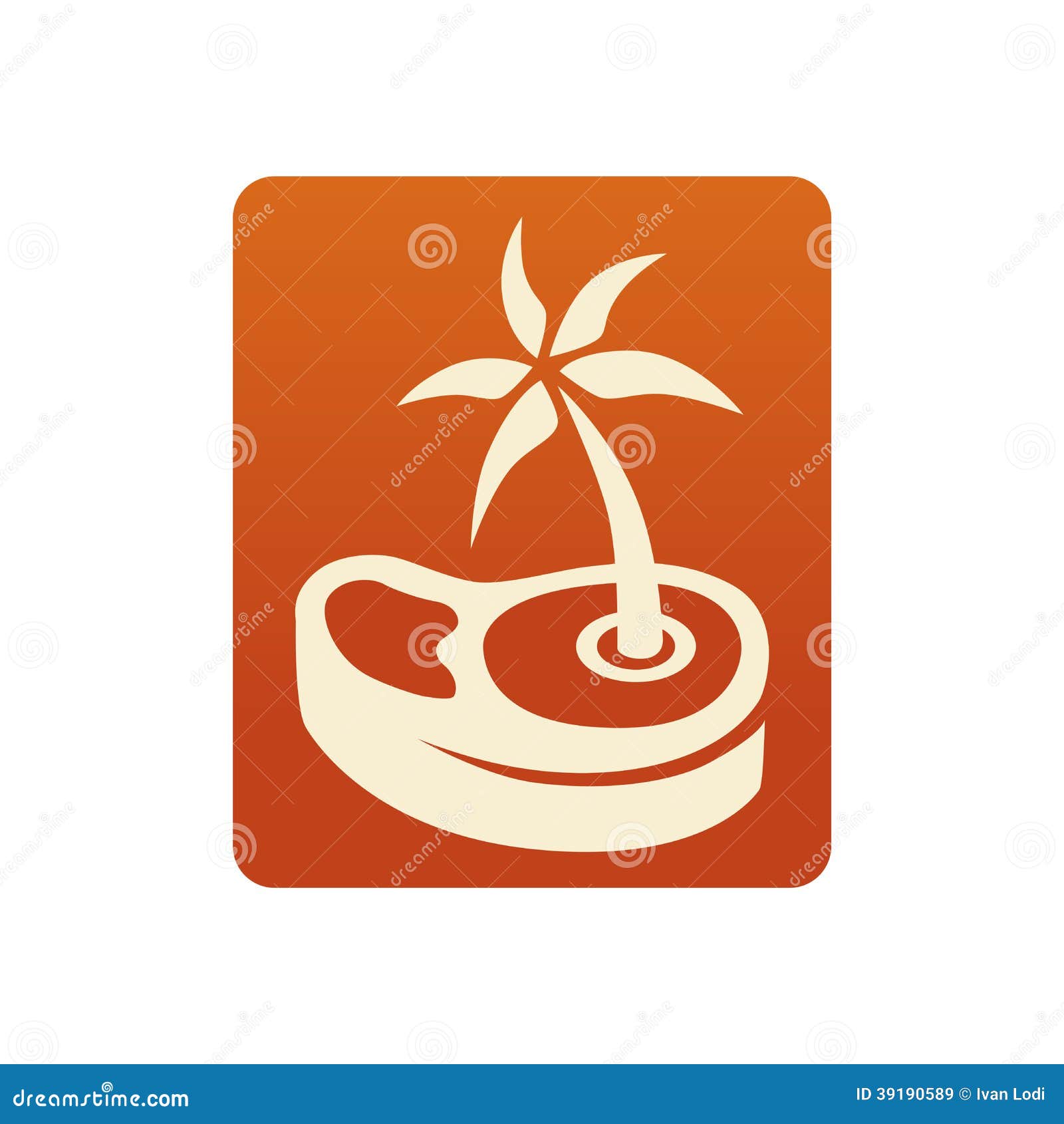 Logo Della Bistecca Di Estate Illustrazione Vettoriale - Illustrazione ...