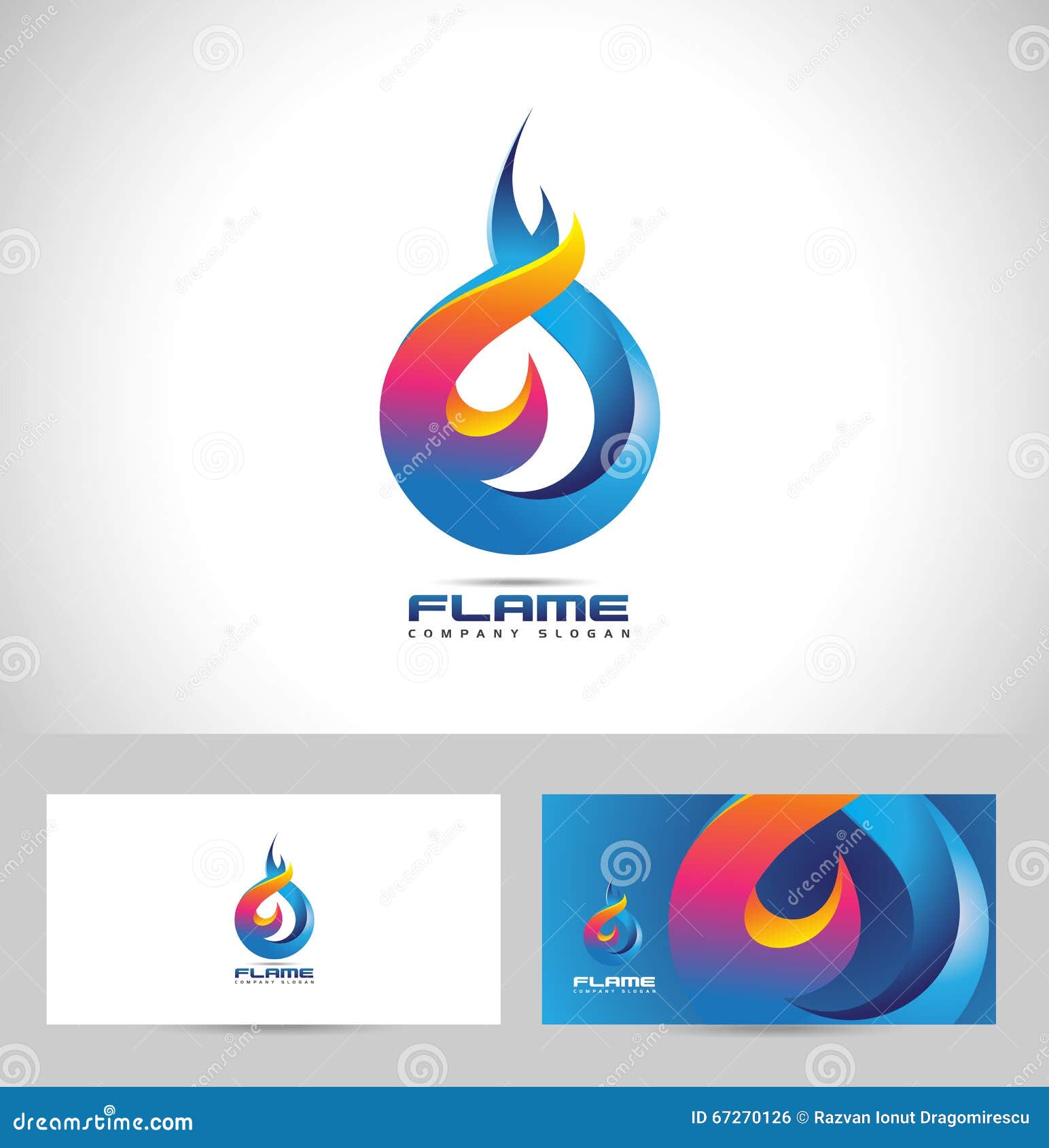 Logo Della Fiamma Del Fuoco Illustrazione Vettoriale - Illustrazione di ...