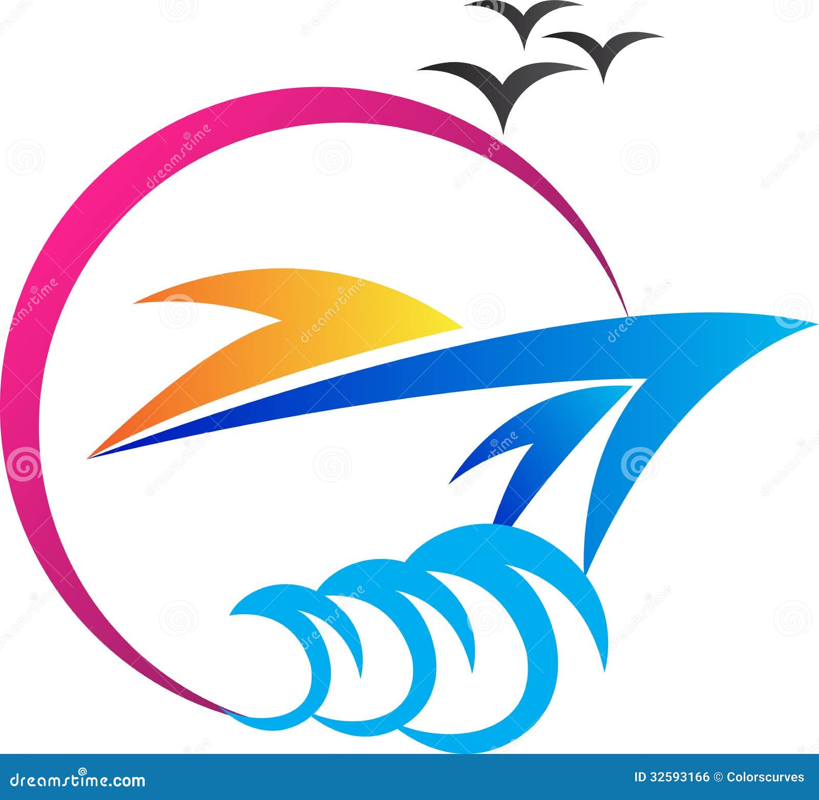 Logo della nave illustrazione vettoriale. Illustrazione di icona - 32593166