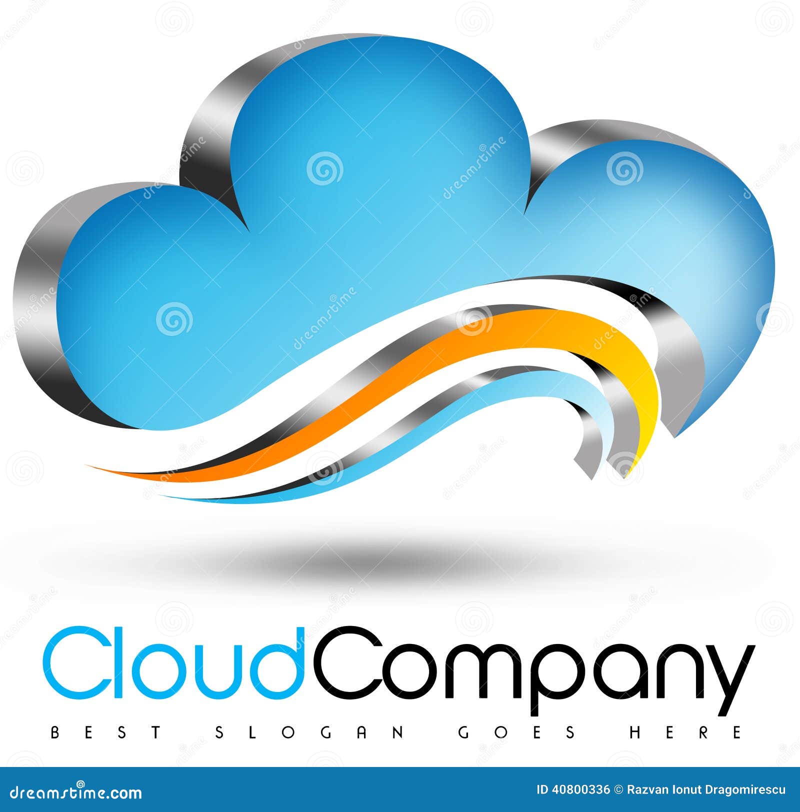 Logo della nuvola illustrazione di stock. Illustrazione di naughty ...