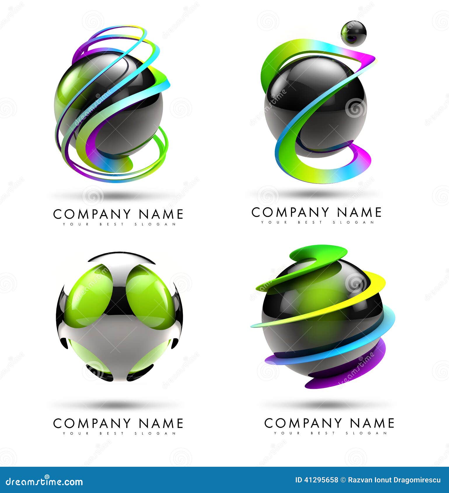 Logo della sfera illustrazione di stock. Illustrazione di riflessione ...