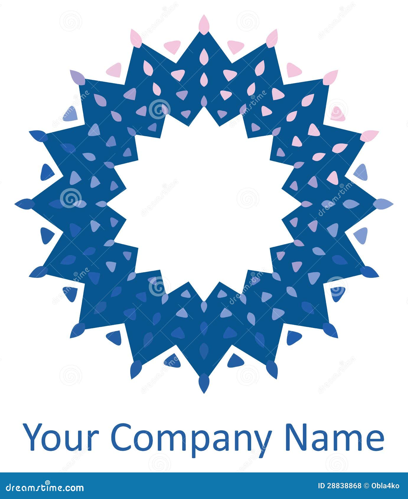 Logo della stella blu illustrazione vettoriale. Illustrazione di ...