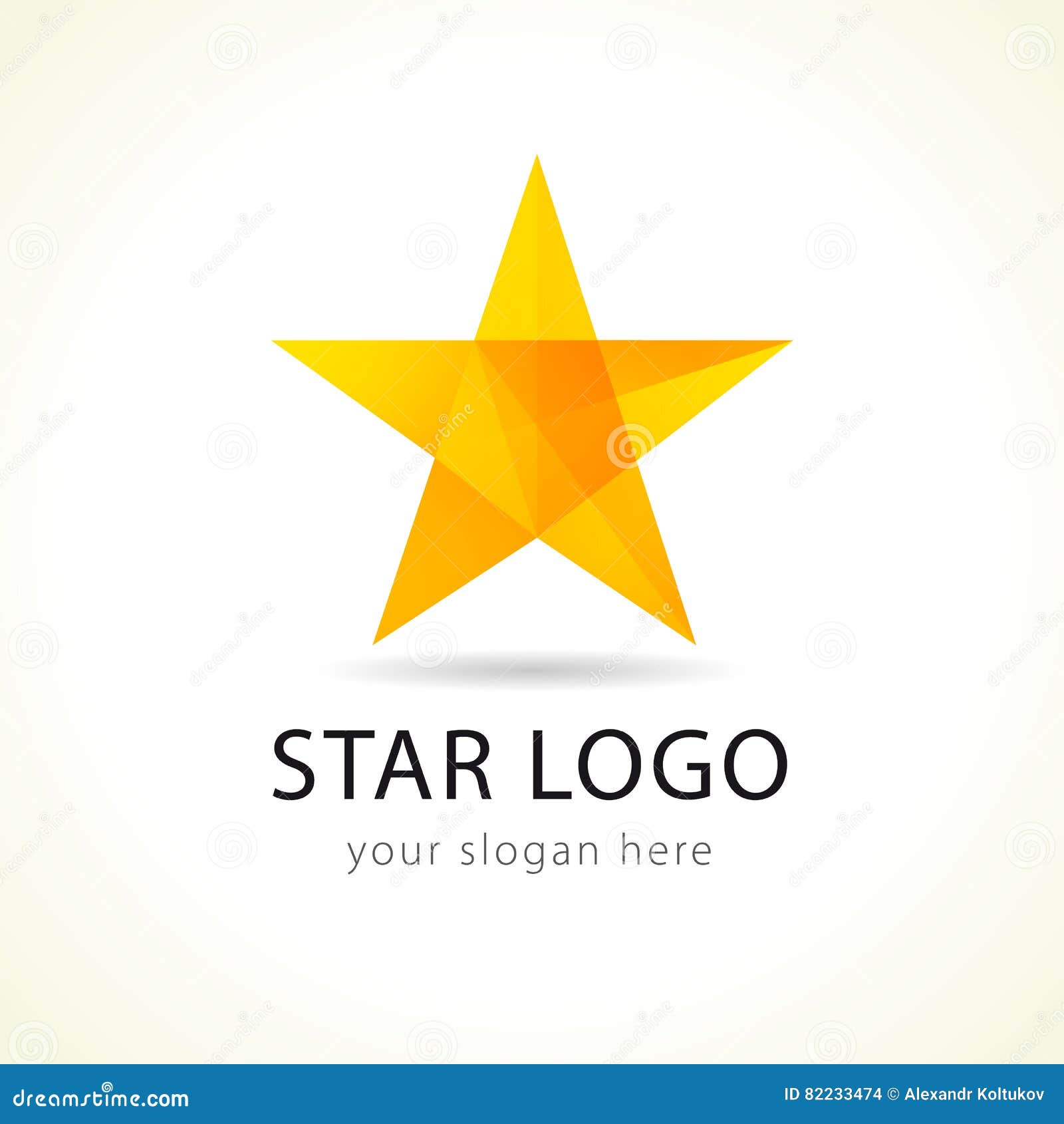 Logo Della Stella Di Vettore Illustrazione Vettoriale - Illustrazione ...