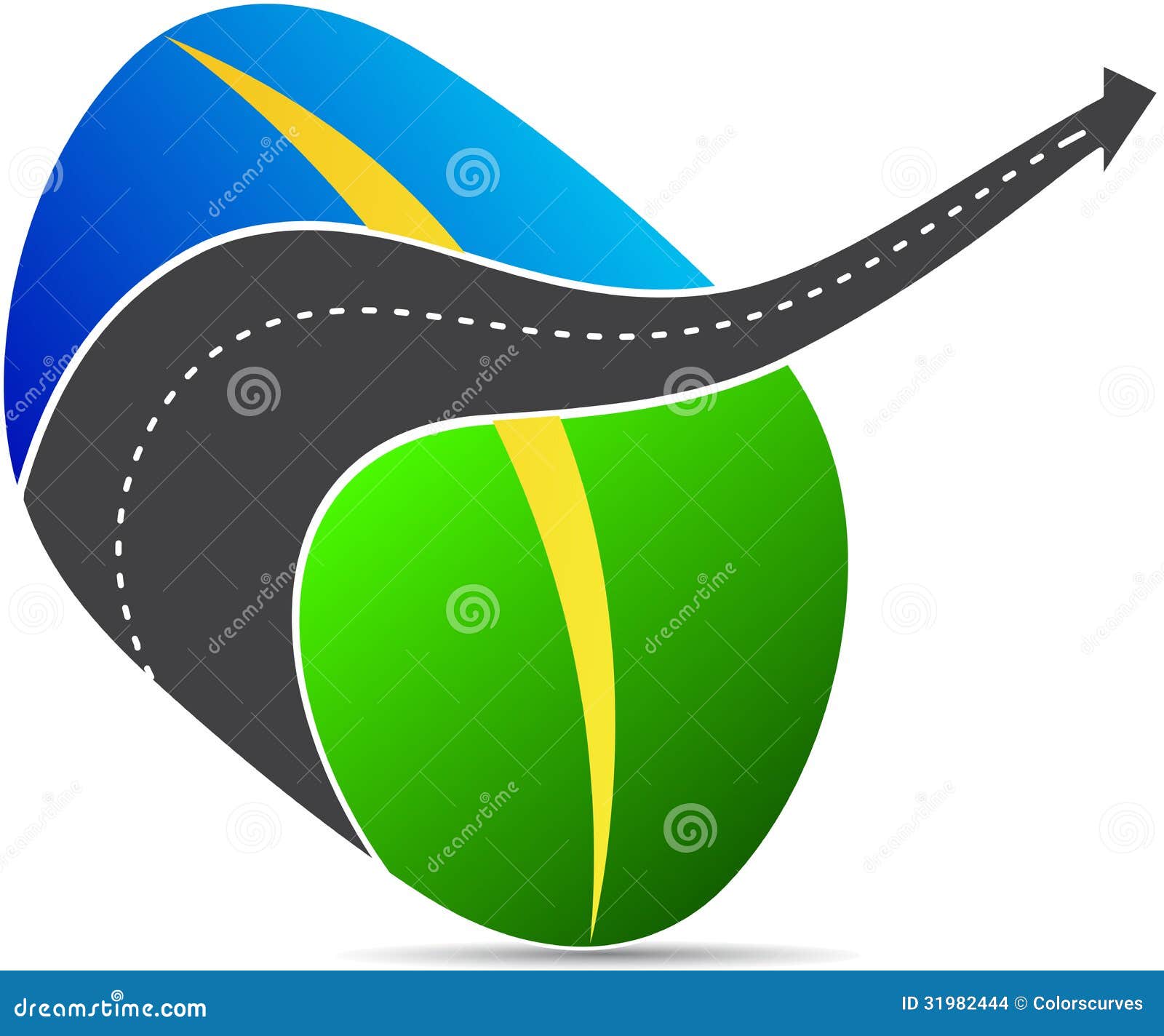 Logo della strada illustrazione vettoriale. Illustrazione di autostrada ...