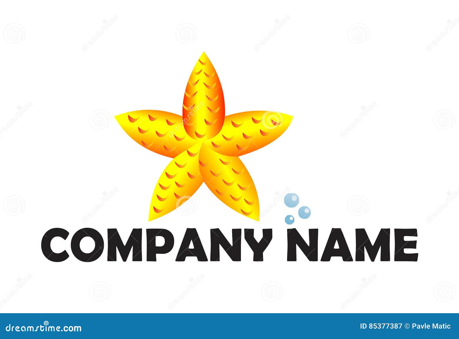 Logo delle stelle marine illustrazione vettoriale. Illustrazione di ...